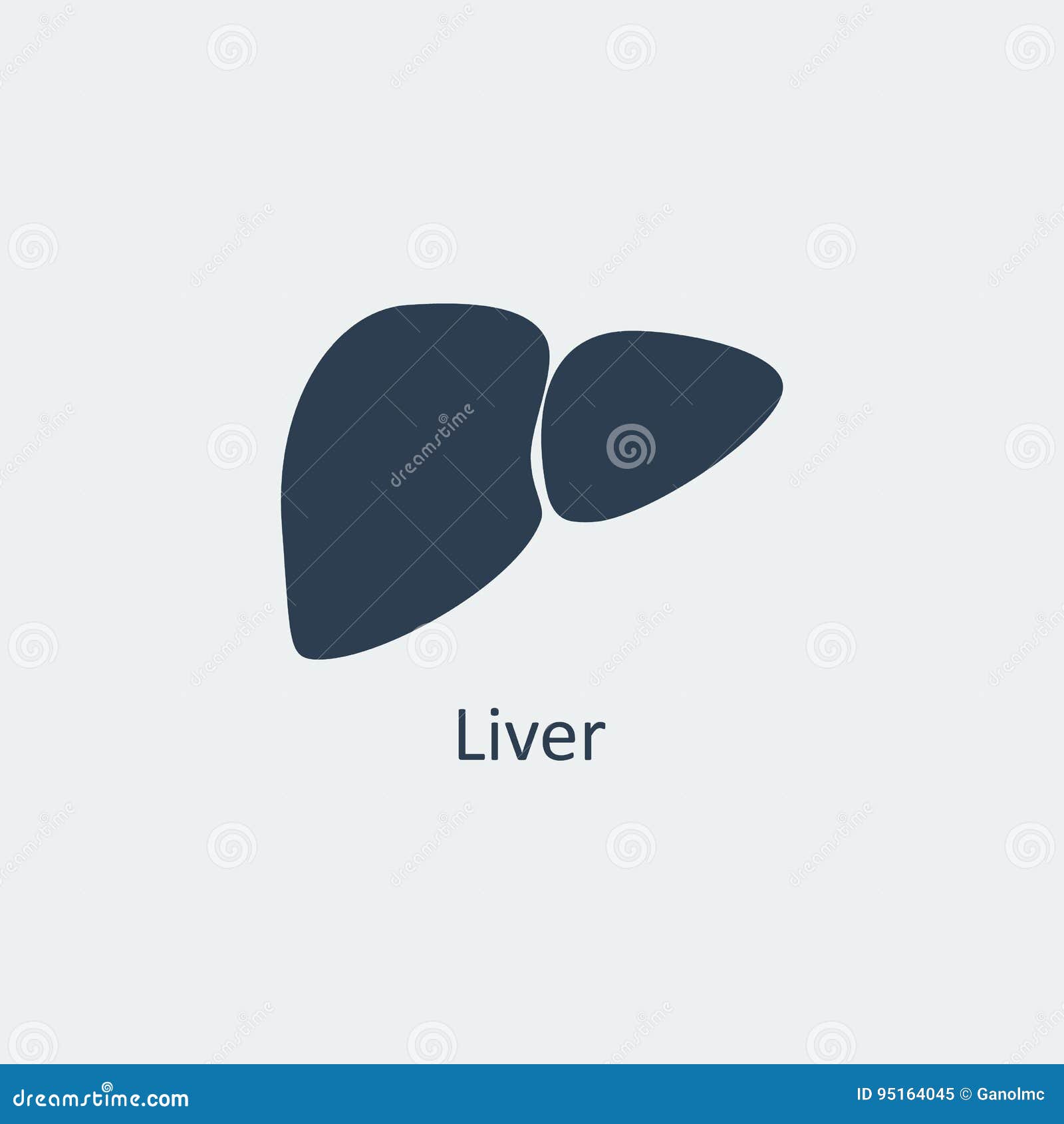 Liver Icon. Vector Illustration Stock Vector - Illustration of disease ...