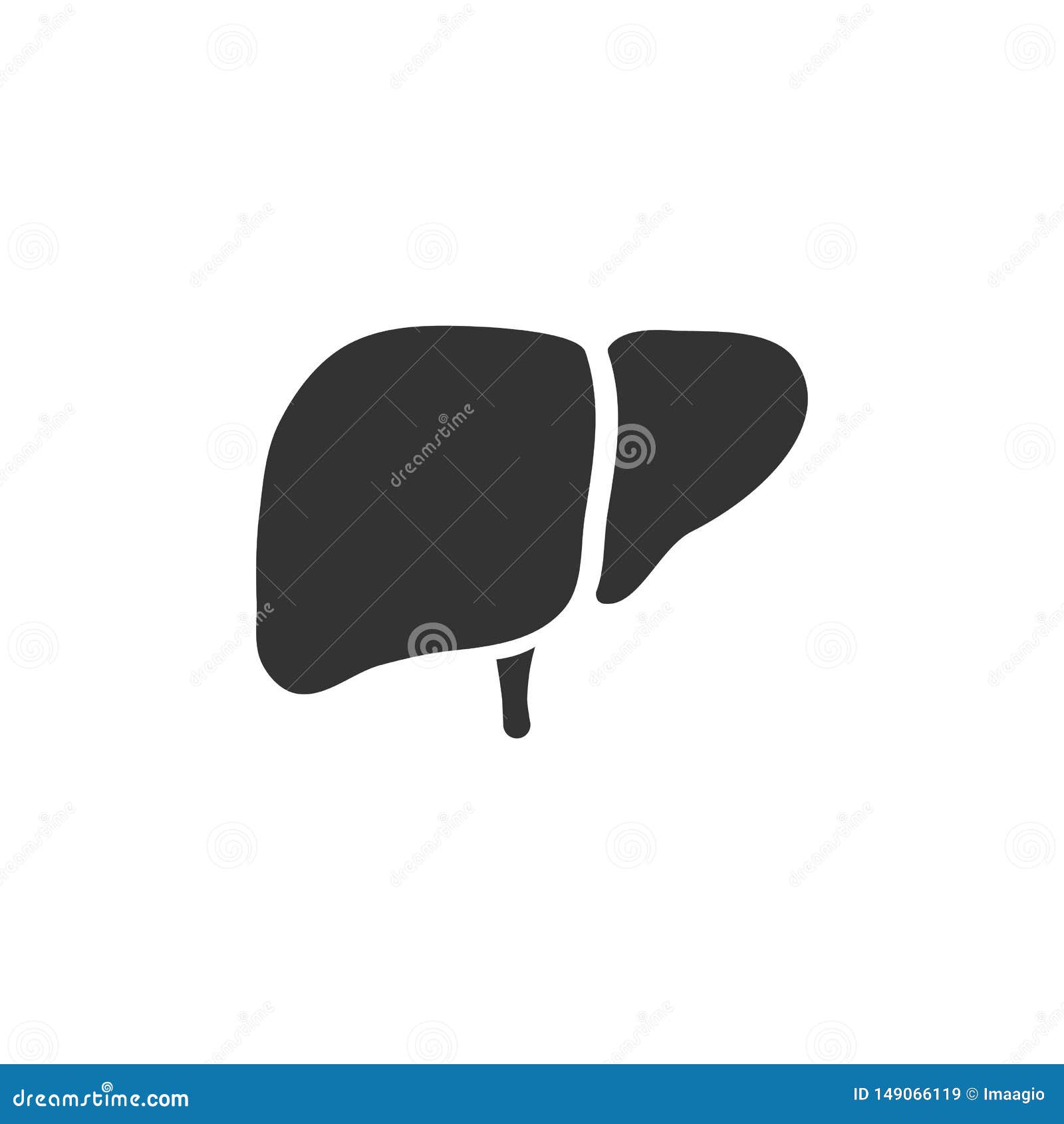 Liver Icon. Human Internal Organ Symbol. Sign Hepatic Vector Royalty ...