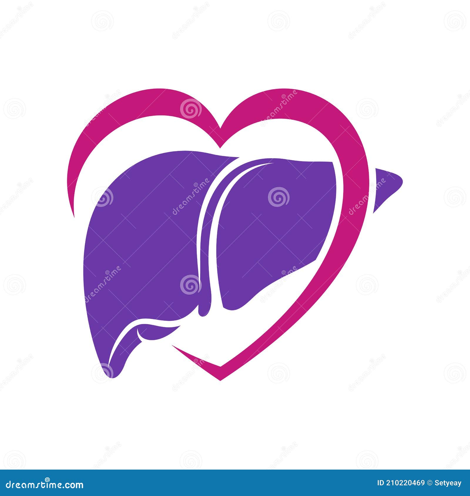 Liver with Love Logo Vector Template, Creative Liver Logo Design ...