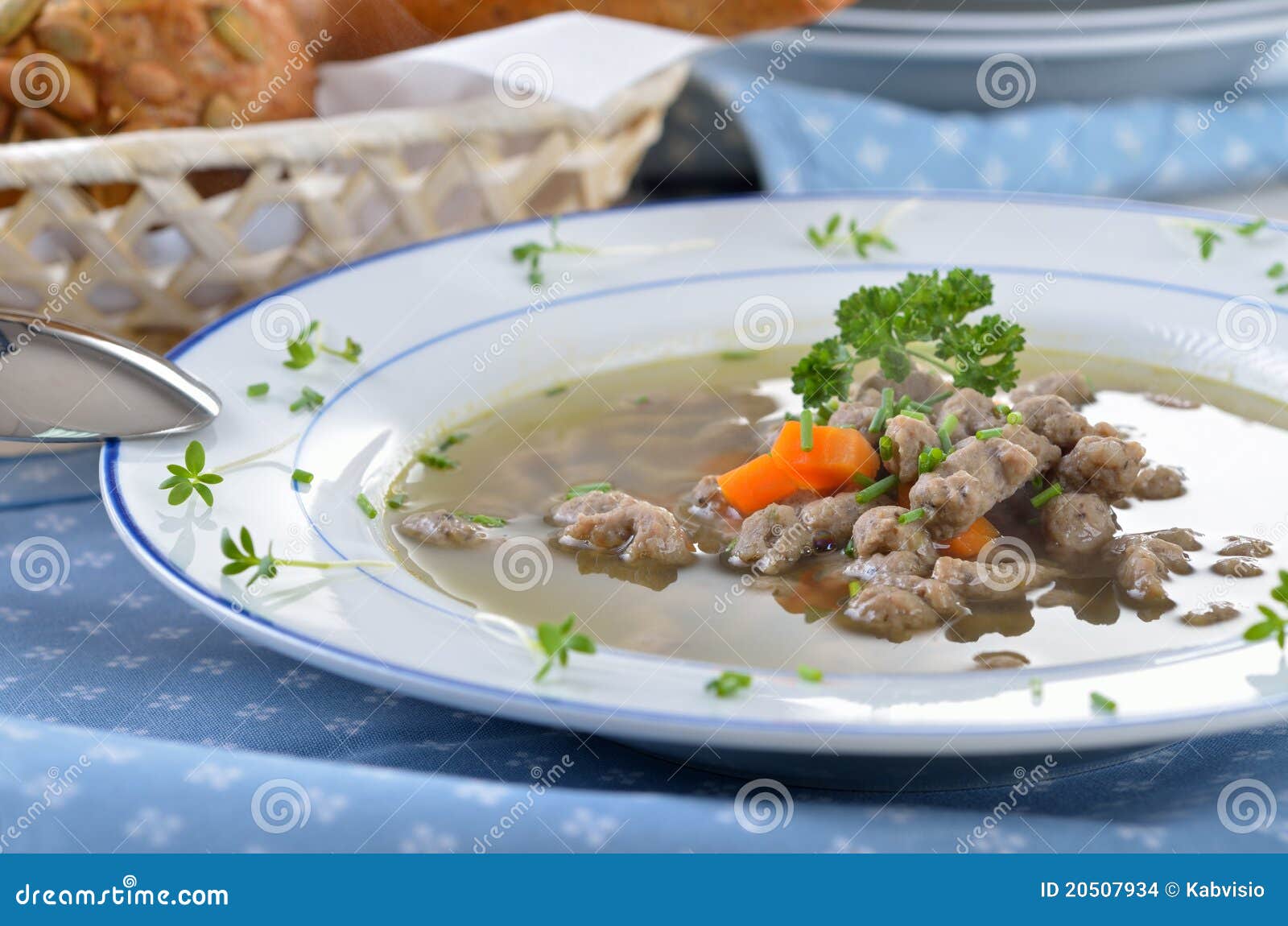 Liver noodle soup stock photo. Image of lunch, dinner - 20507934