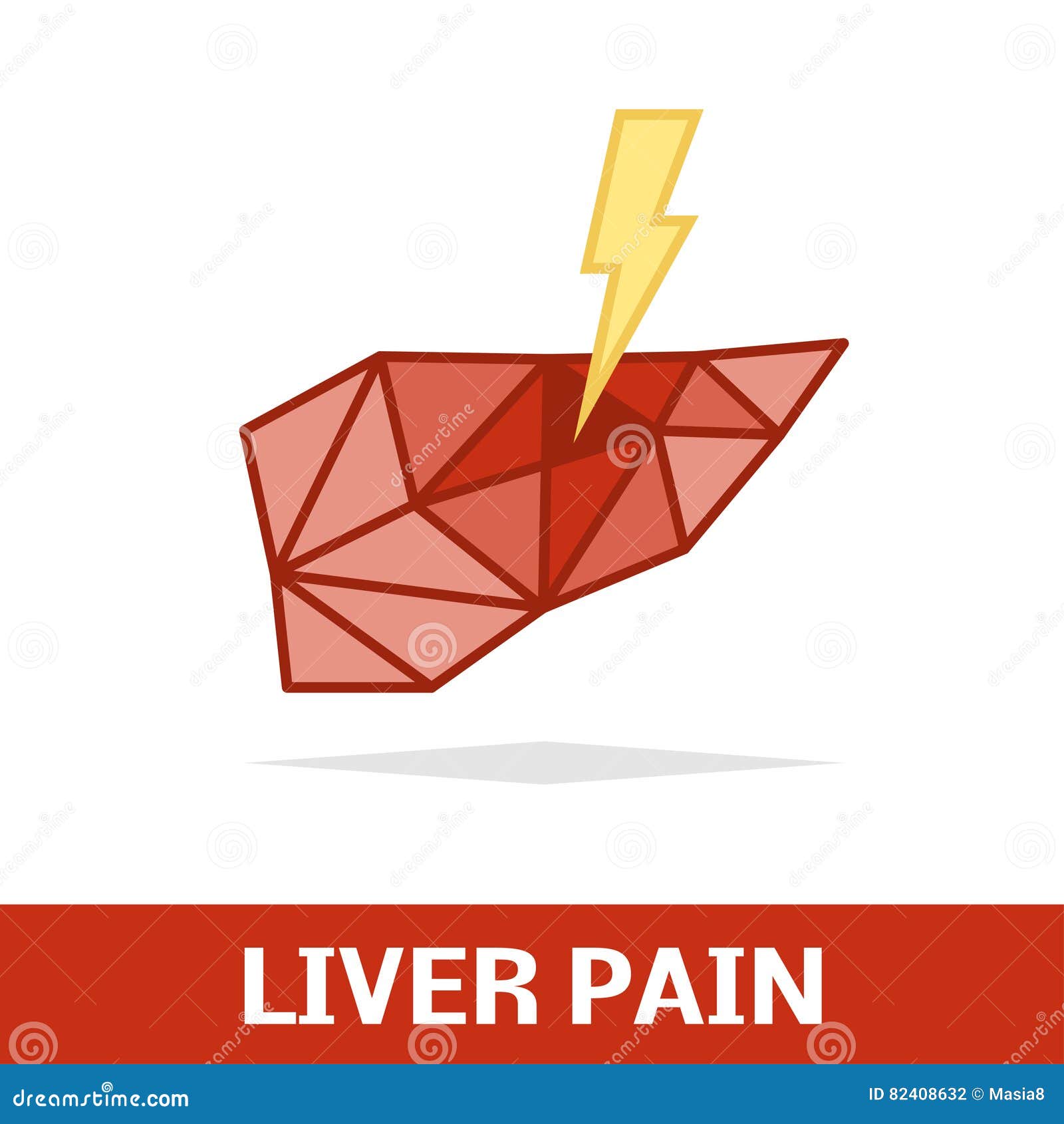 Liver Pain Thin Line Icon, Health Problems Concept, Sick Human Liver ...