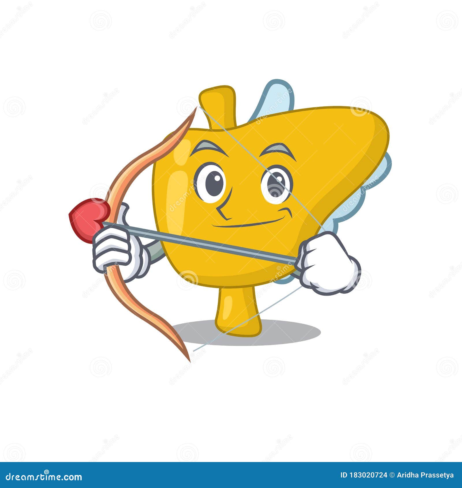 Liver in Sweet Romantic Cupid Cartoon Drawing with Arrow Stock Vector ... Liver in Sweet Romantic Cupid Cartoon Drawing with Arrow Stock Vector ...