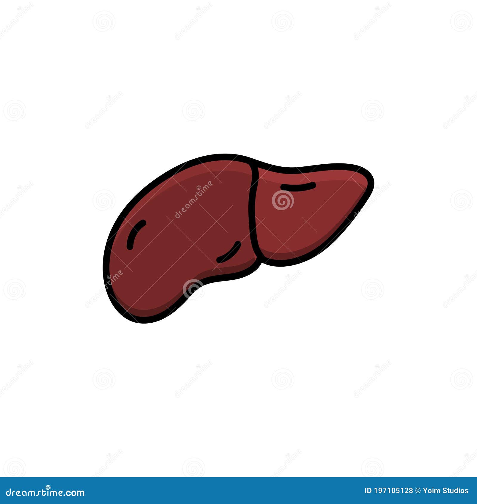 Liver Vector Design Template Illustration Stock Vector - Illustration ...