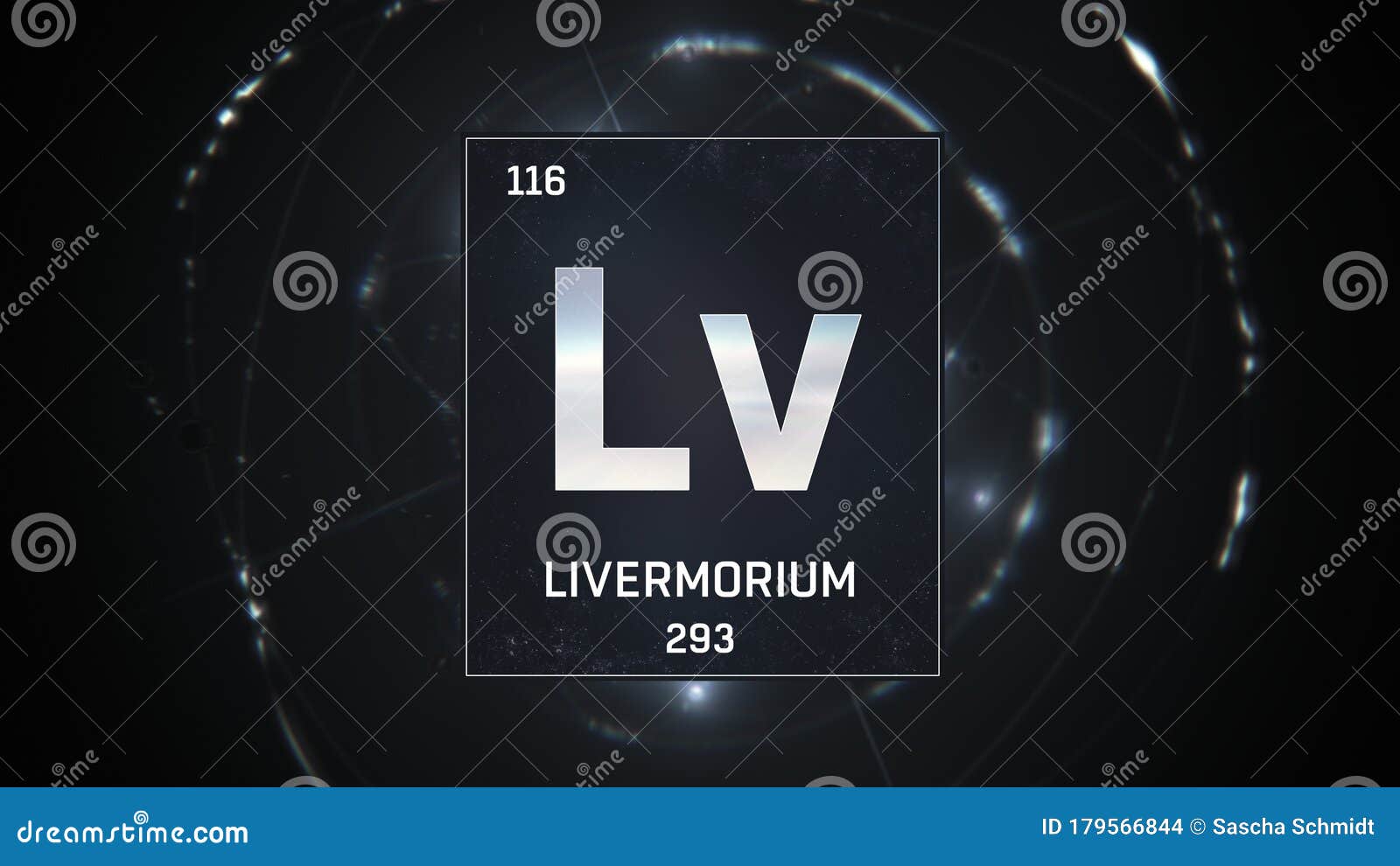 Livermorium As Element 116 of the Periodic Table 3D Illustration on ...
