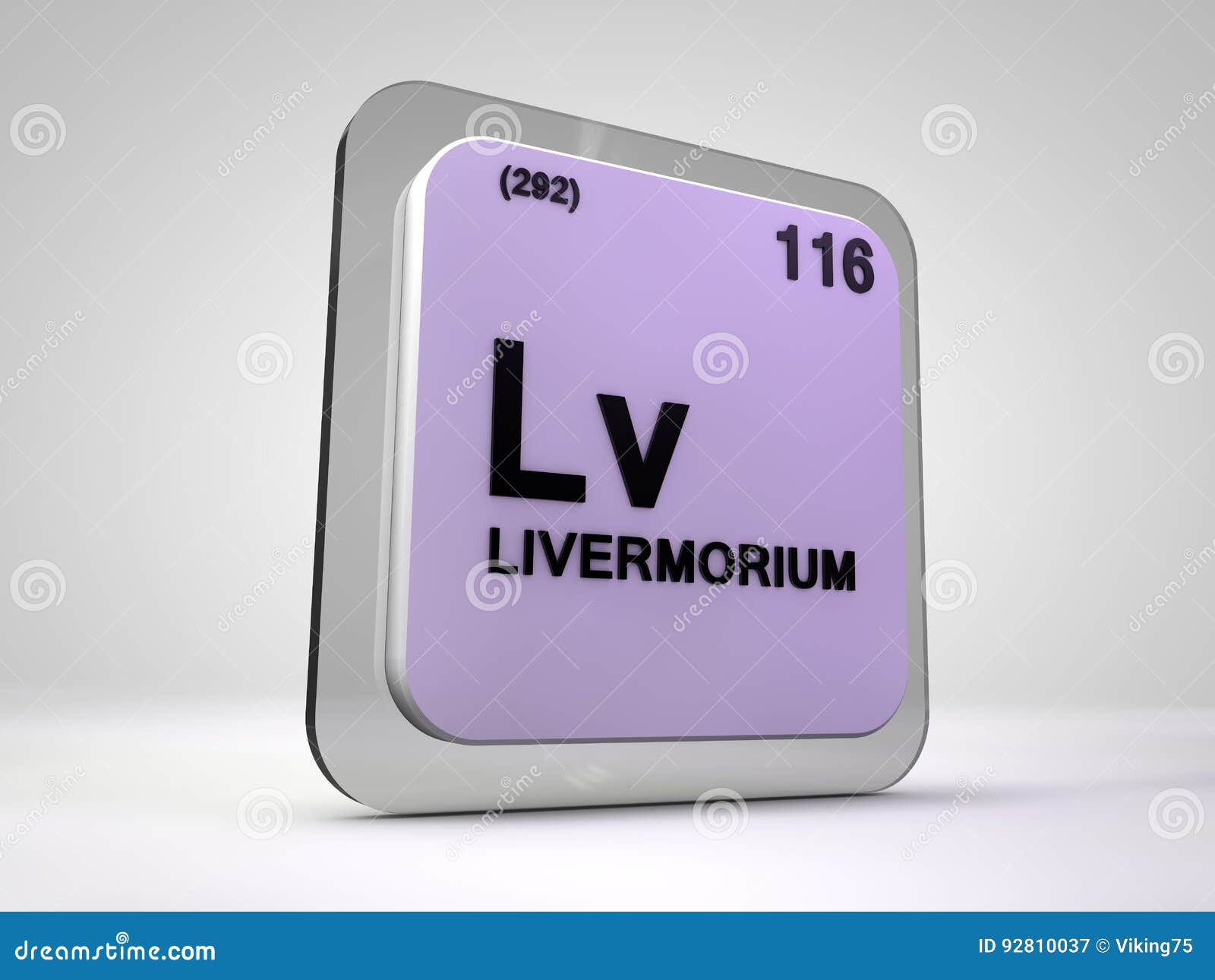 Livermorium - Lv - Tabla Periódica Del Elemento Químico Stock de ...