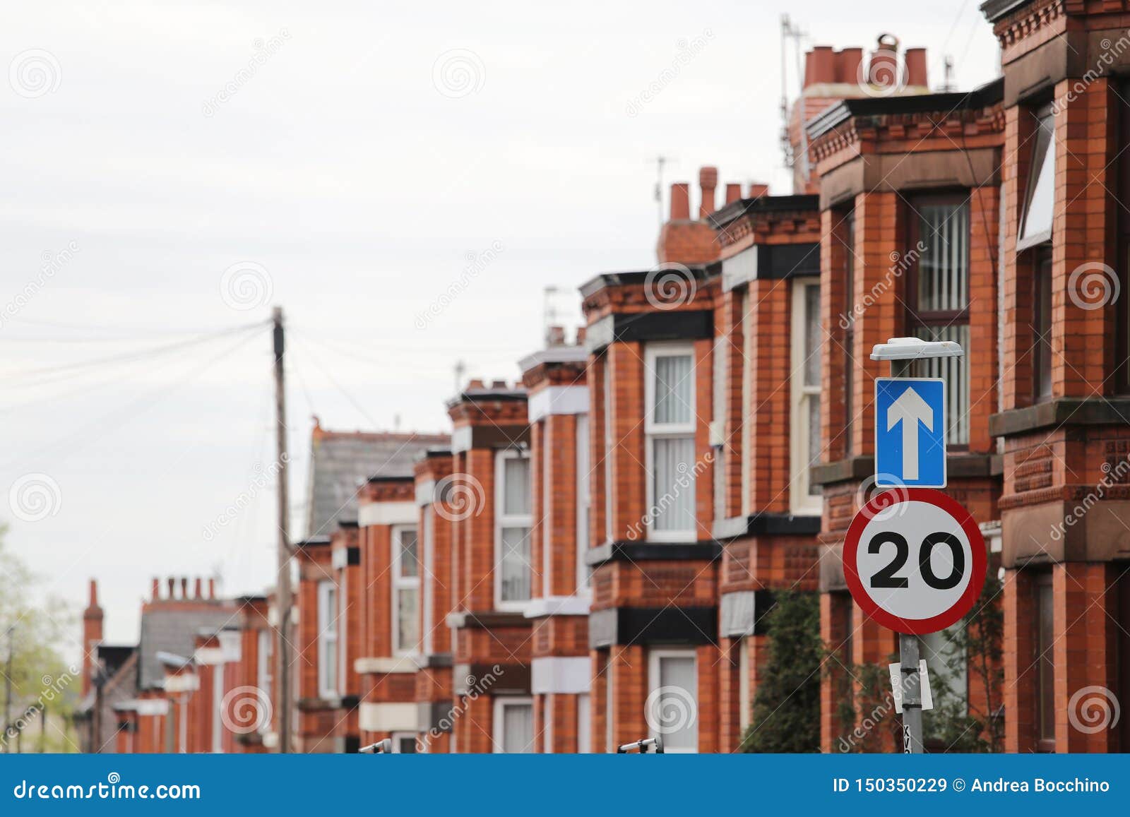 Traditional English Country House Style in Liverpool Stock Image ...