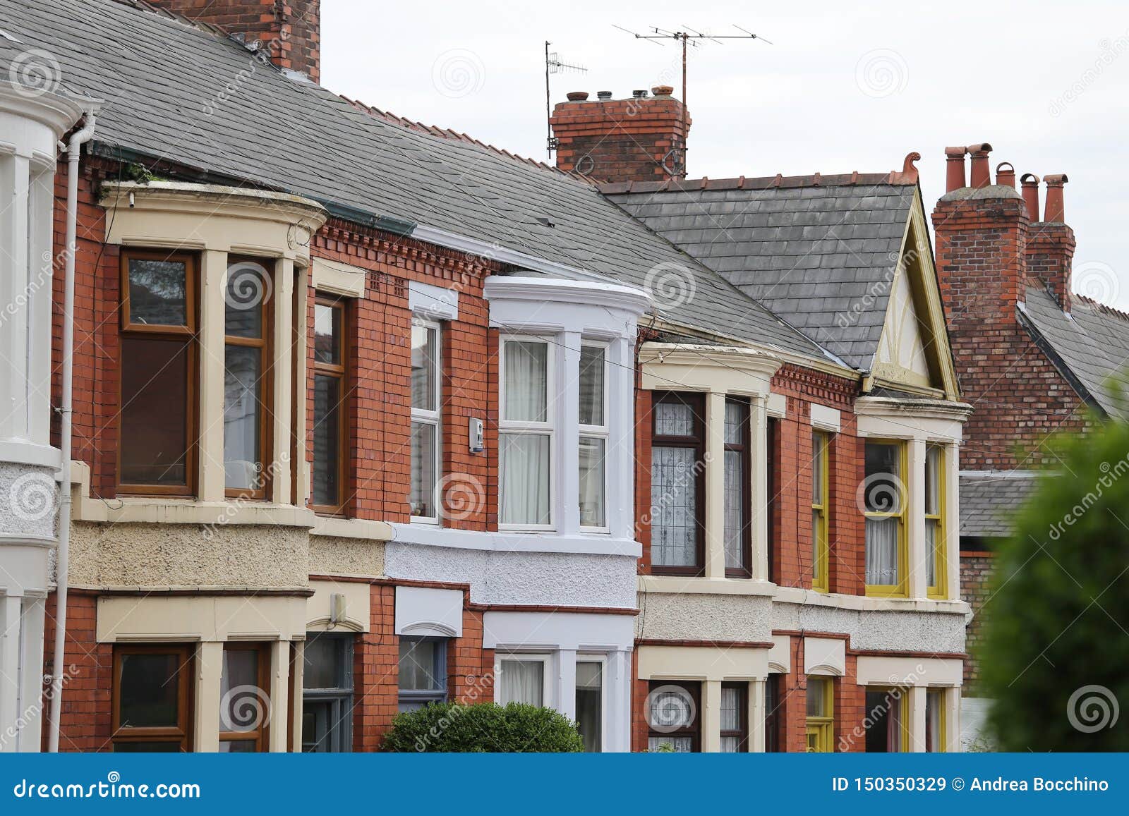 Traditional English Country House Style in Liverpool Stock Image ...