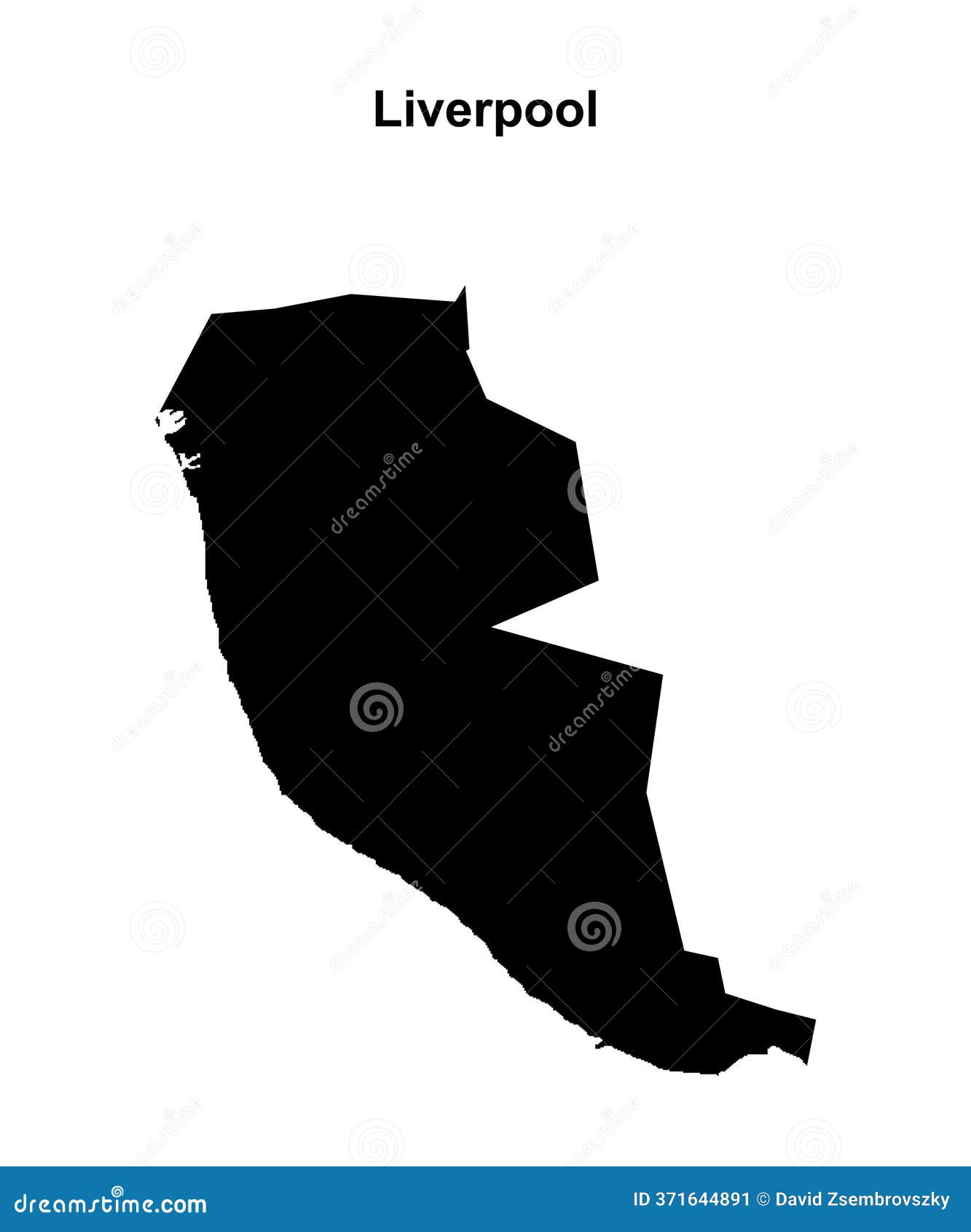 Liverpool Outline Map Cartoon Vector | CartoonDealer.com #334903505