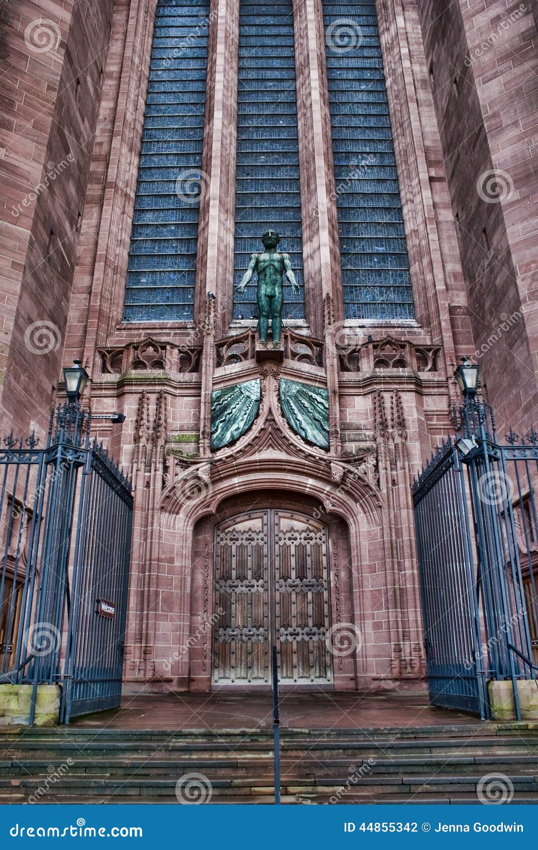 Liverpool Cathedral stock photo. Image of history, gates - 44855342
