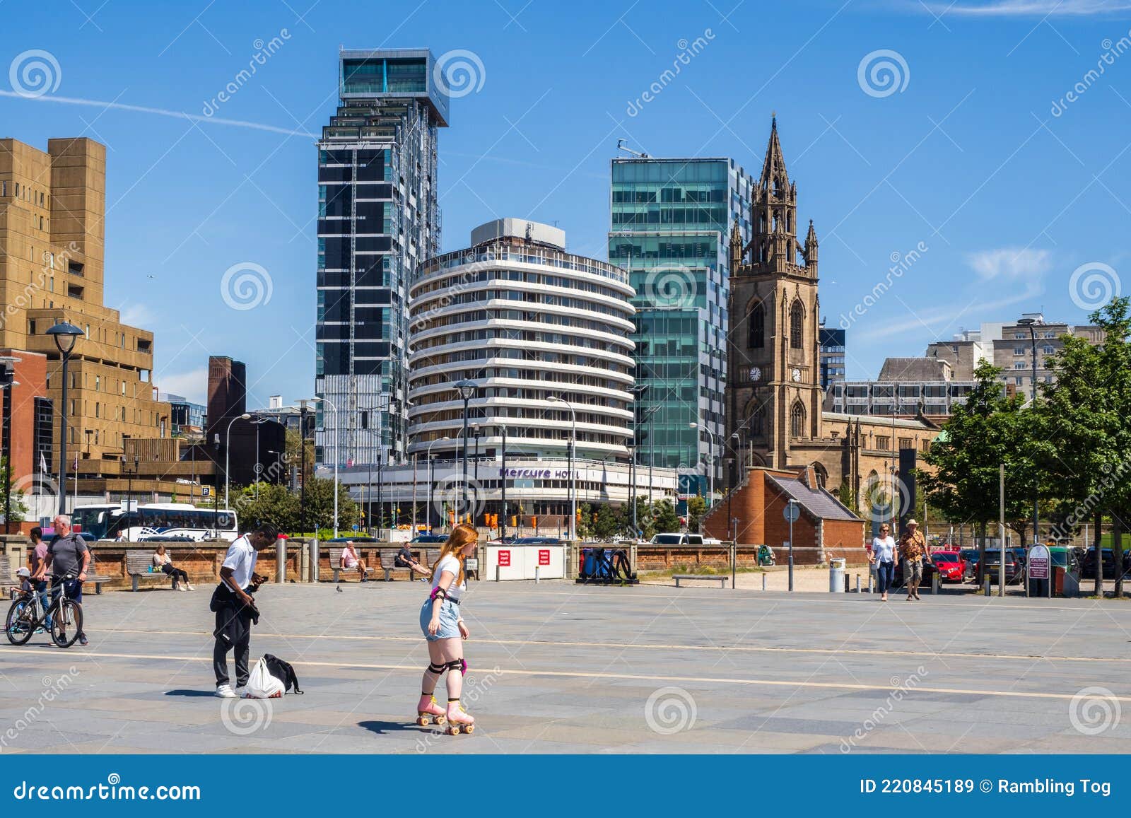 Liverpool City Centre Modern Architecture Editorial Stock Image - Image ...