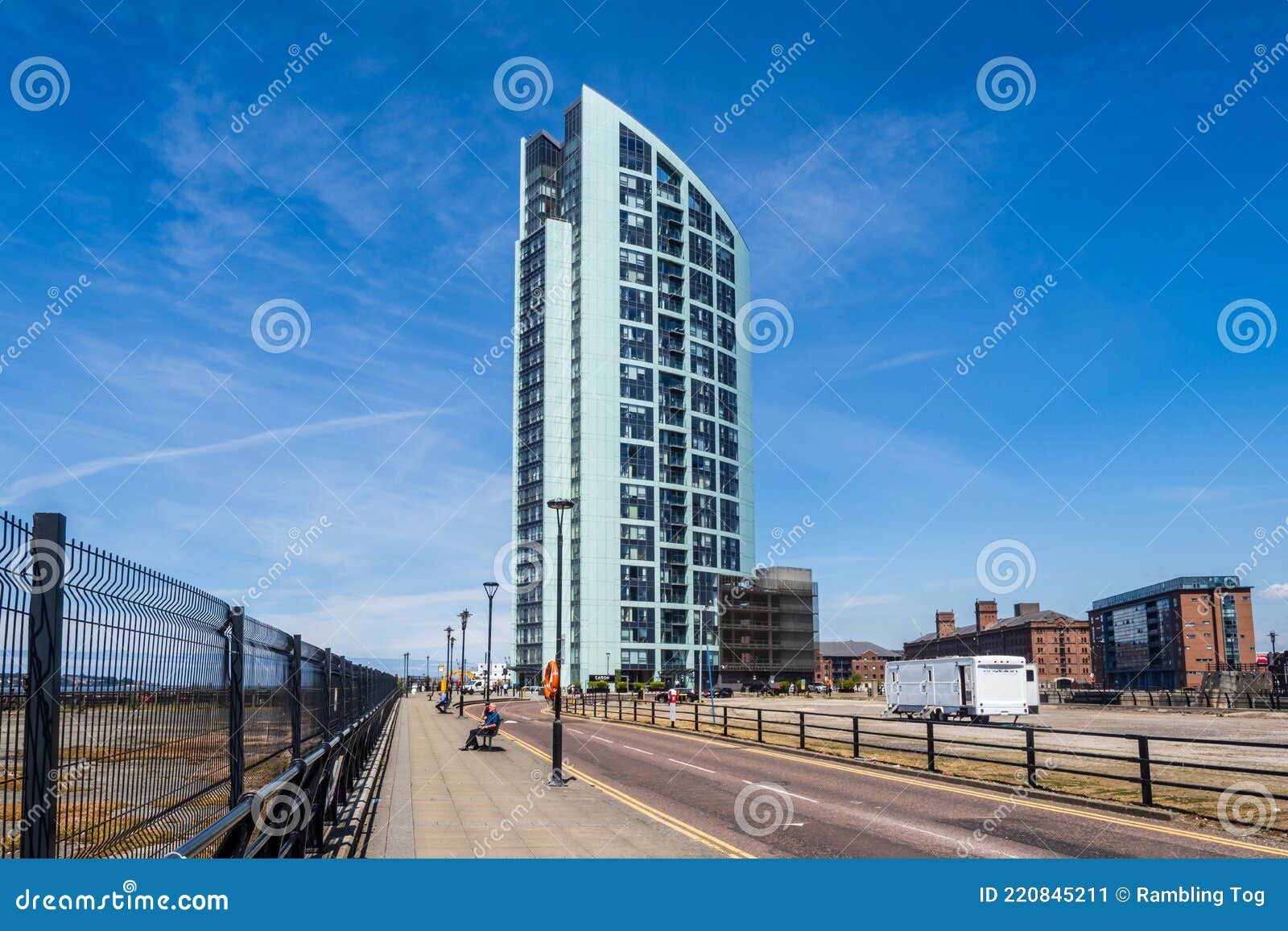 Liverpool City Centre Modern Architecture Editorial Photo - Image of ...