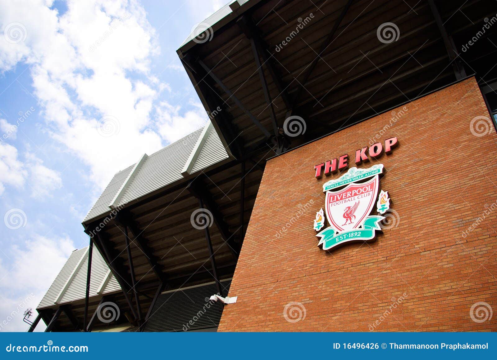 Liverpool Emblem at Anfield Stadium Editorial Photo - Image of soccer ...