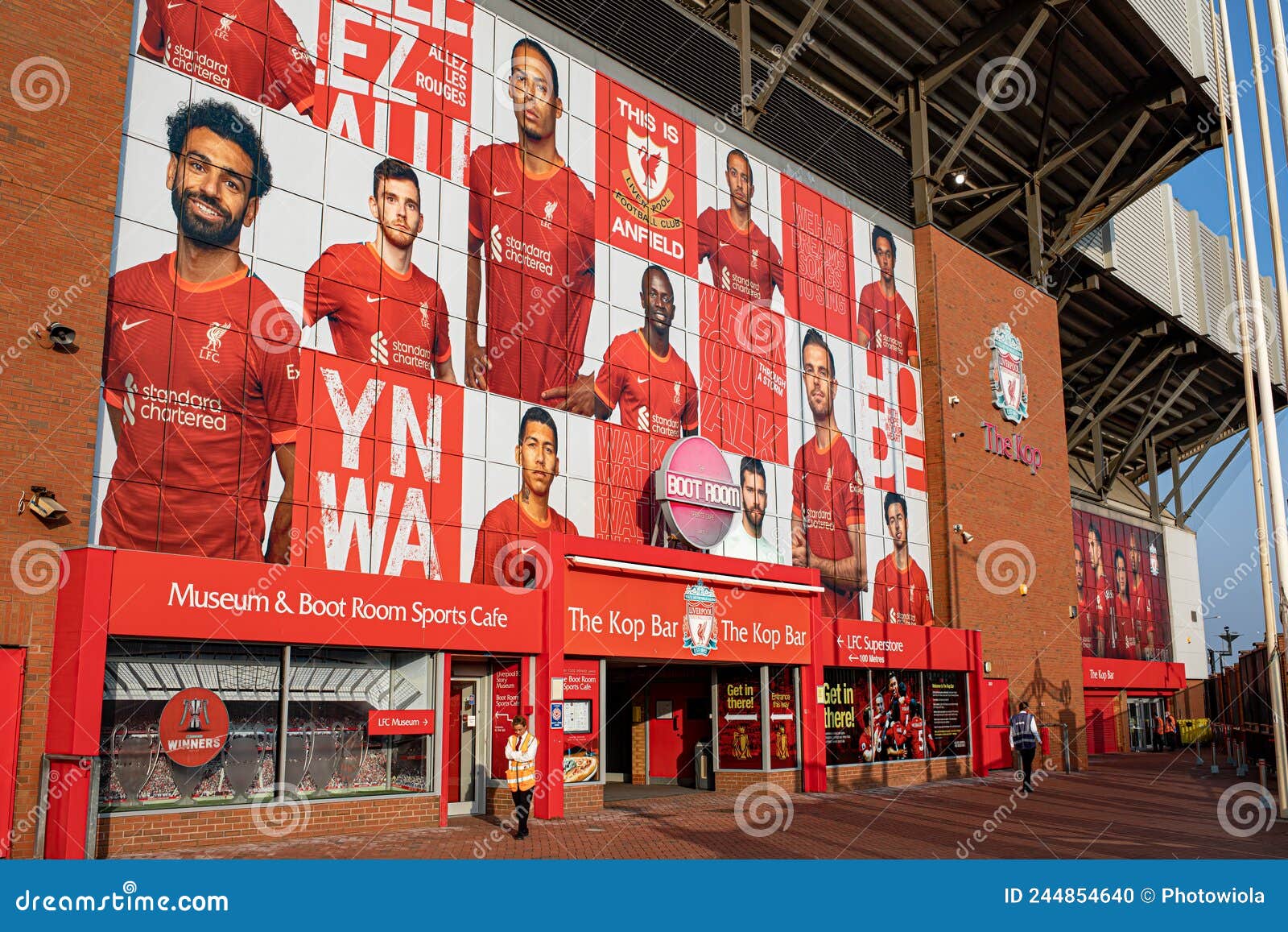 View of the Anfield Stadium in Liverpool, England Editorial Image ...