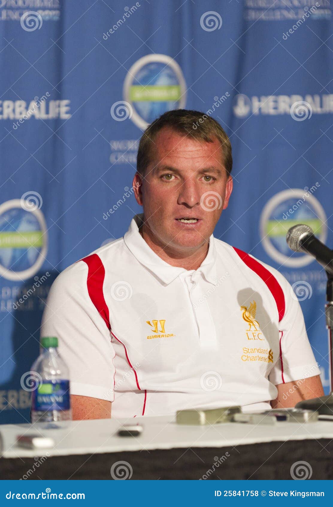 Liverpool FC Press Conference Editorial Stock Photo - Image of stadium ...