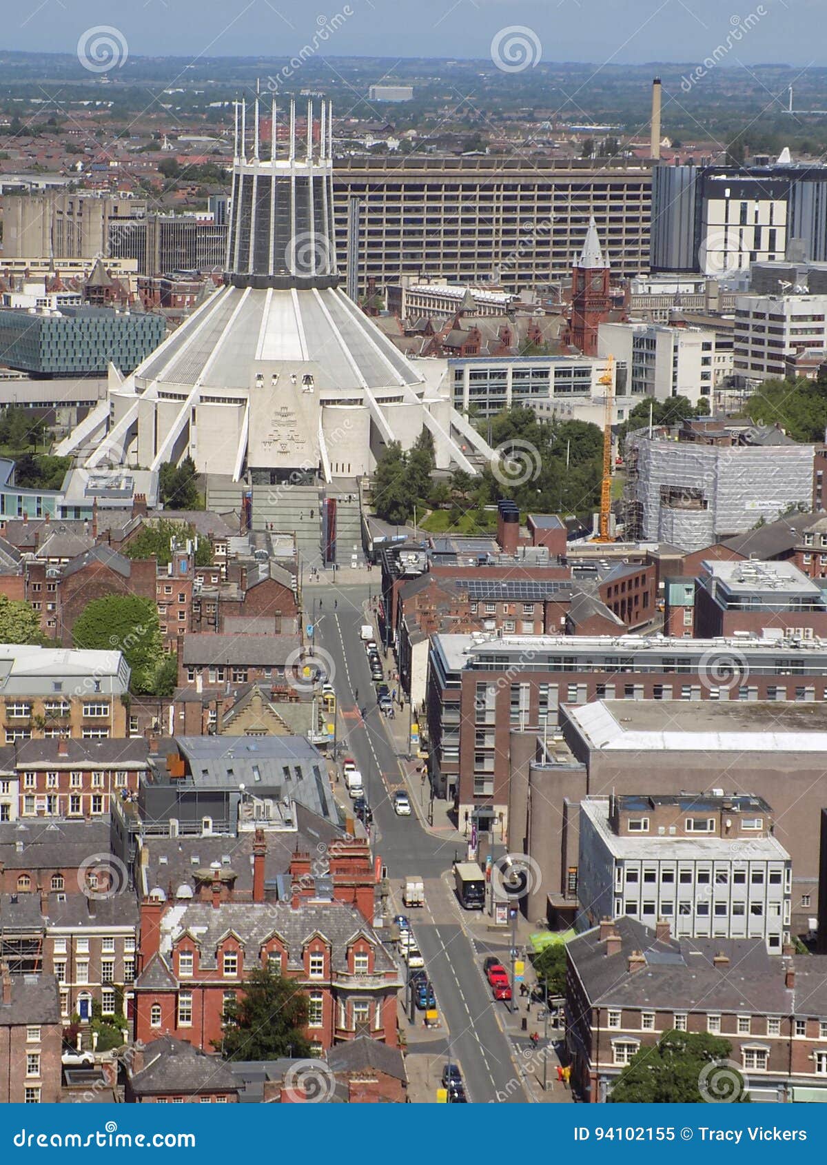 Liverpool Hope Street and the Metropolitan Cathedral Stock Image ...