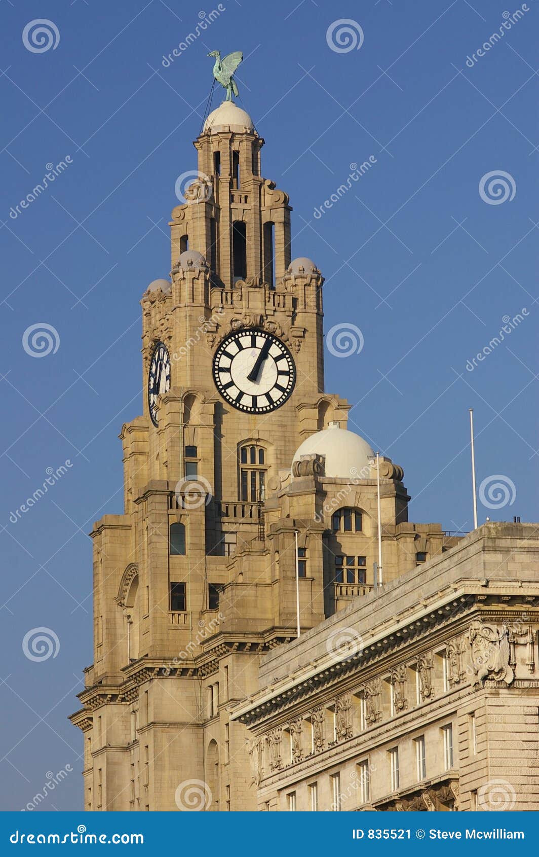 Liverpool Liver Building 01 Stock Image - Image of famous, riverside ...