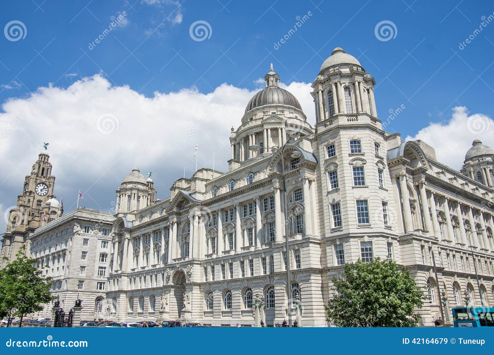 Liverpool Liver Royal Building Stock Image - Image of mersey, royal ...