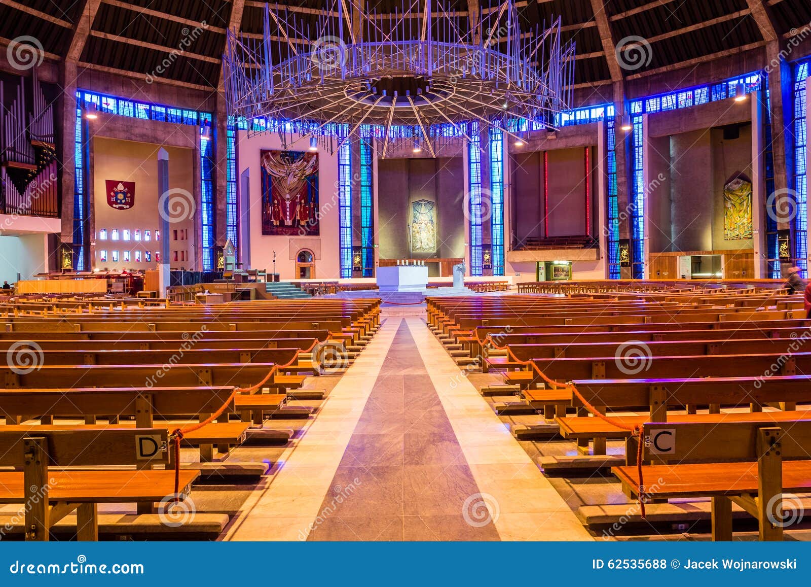 Liverpool Metropolitan Cathedral Inside C Editorial Stock Photo - Image ...