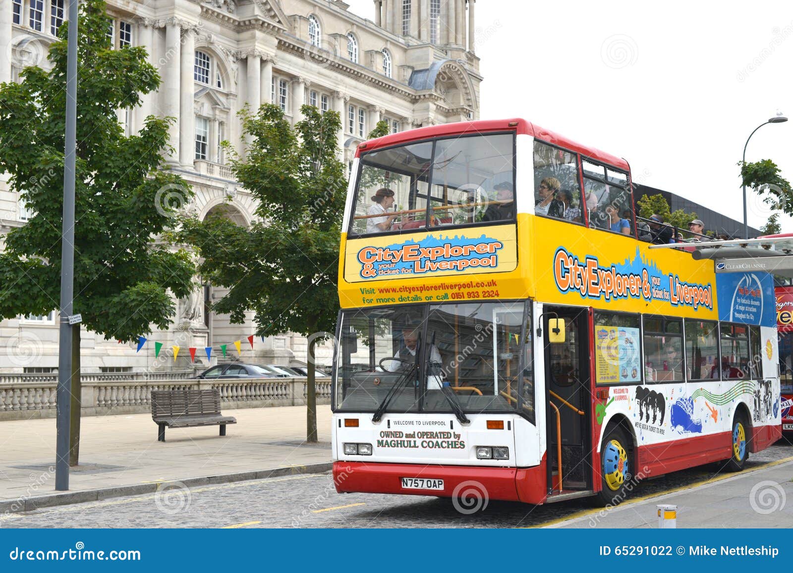 Liverpool Multicoloured Tour Bus Editorial Photography - Image of ...