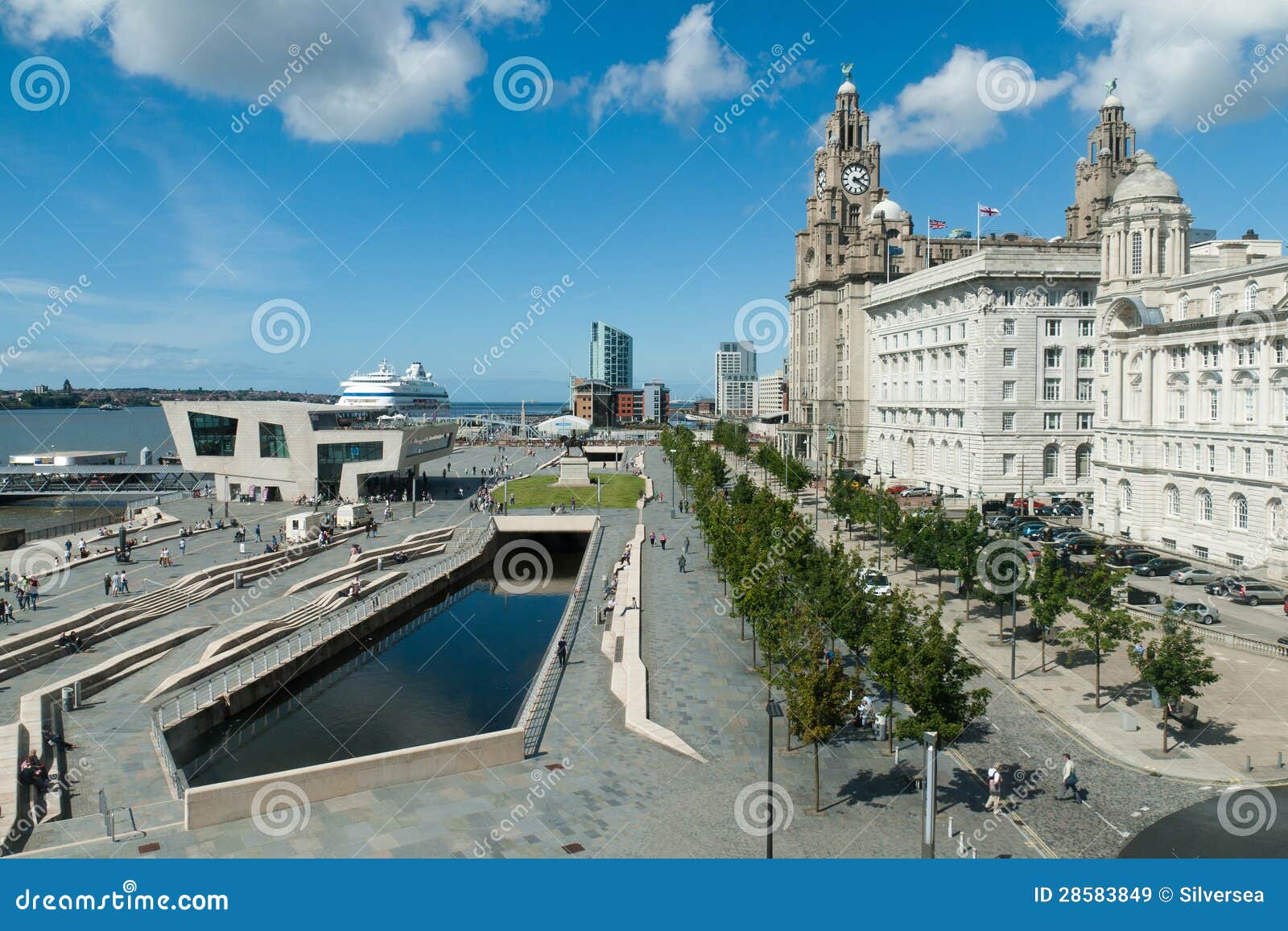 Liverpool Pierhead stock image. Image of world, cruise - 28583849
