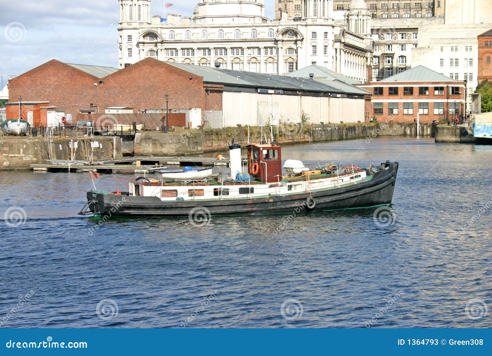 Liverpool Ship in Dock stock image. Image of northwest - 1364793