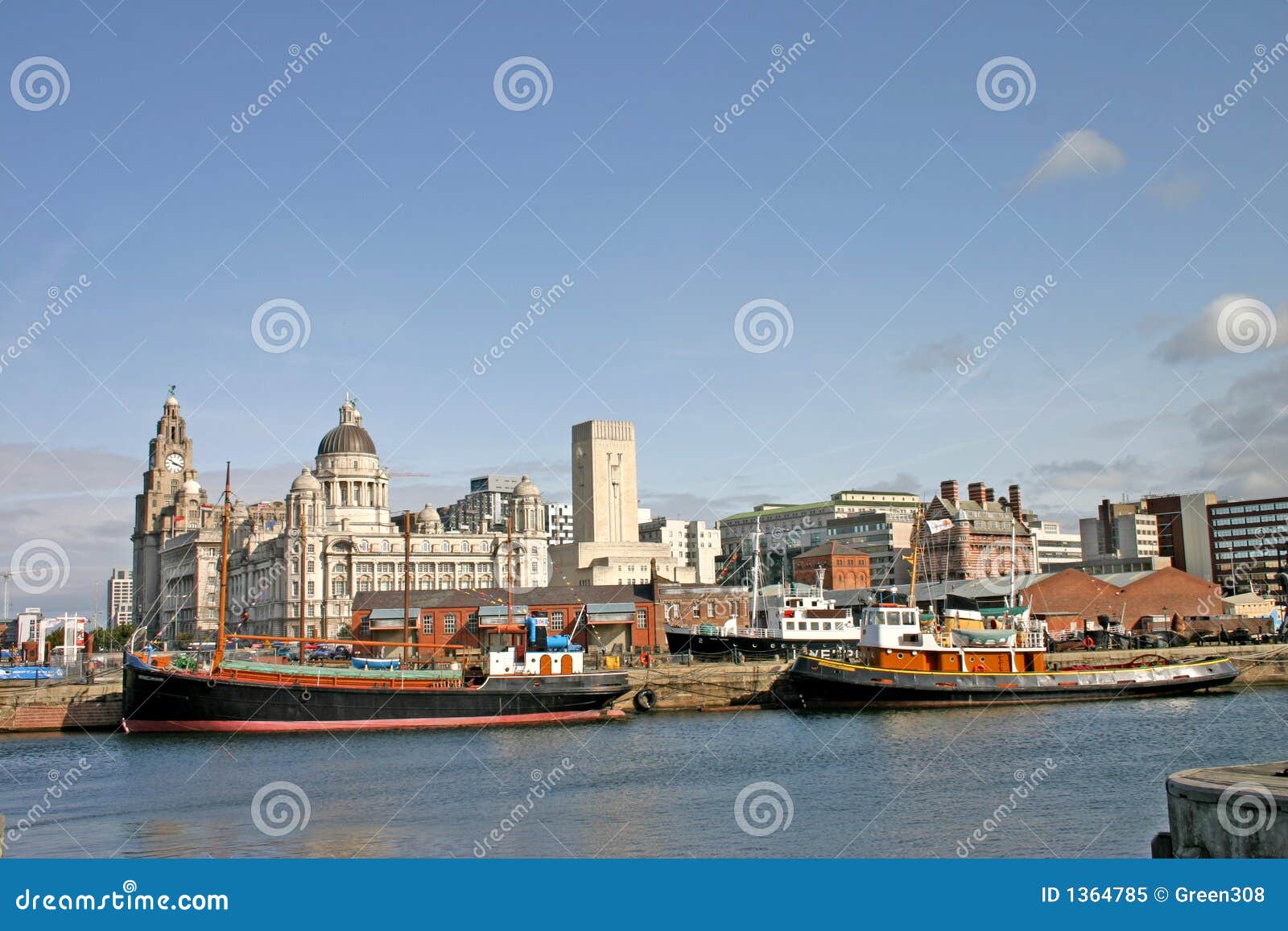 Liverpool Ships in Dock stock image. Image of logistics - 1364785