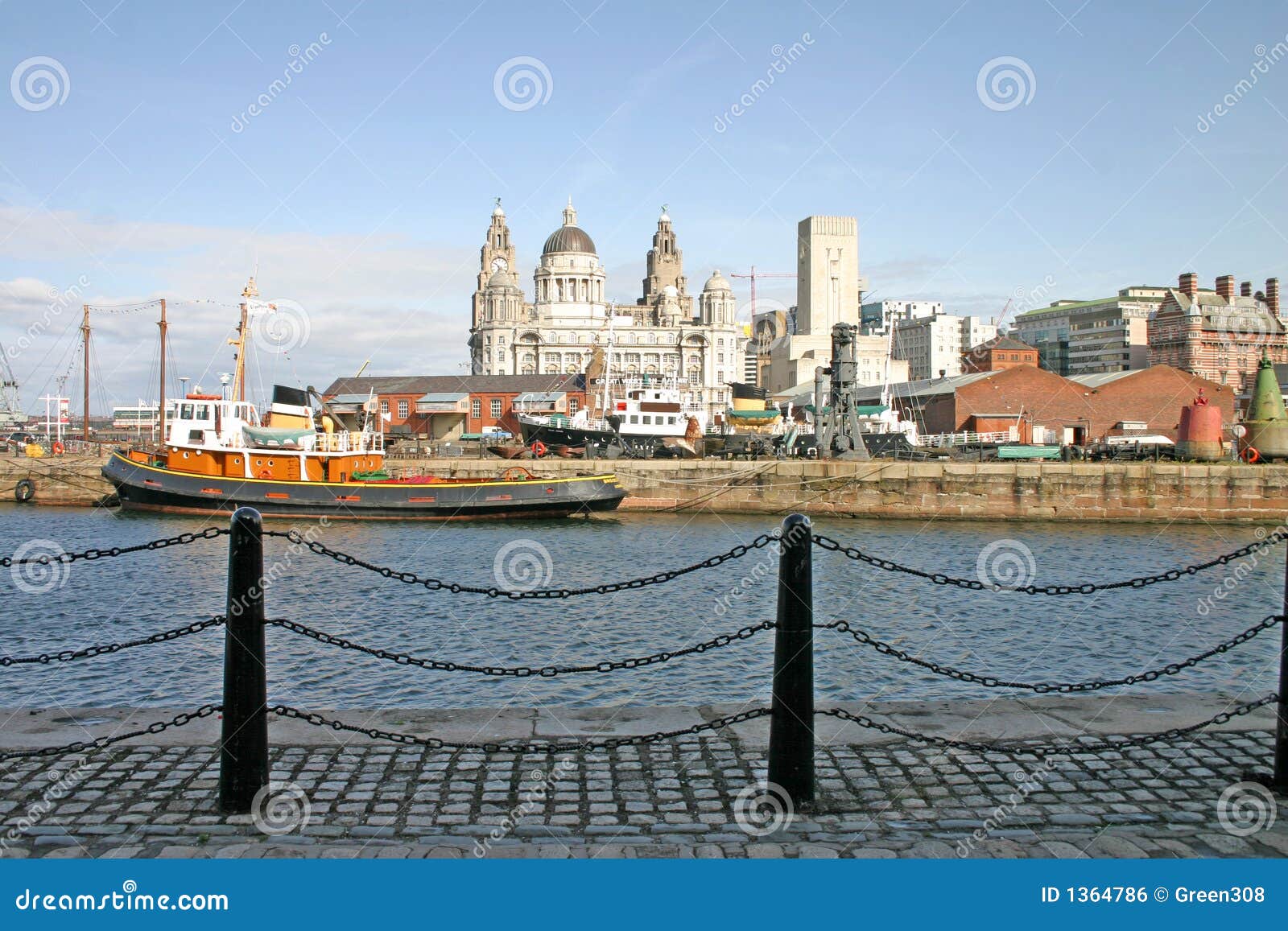 Liverpool Ships in Dock stock photo. Image of international - 1364786