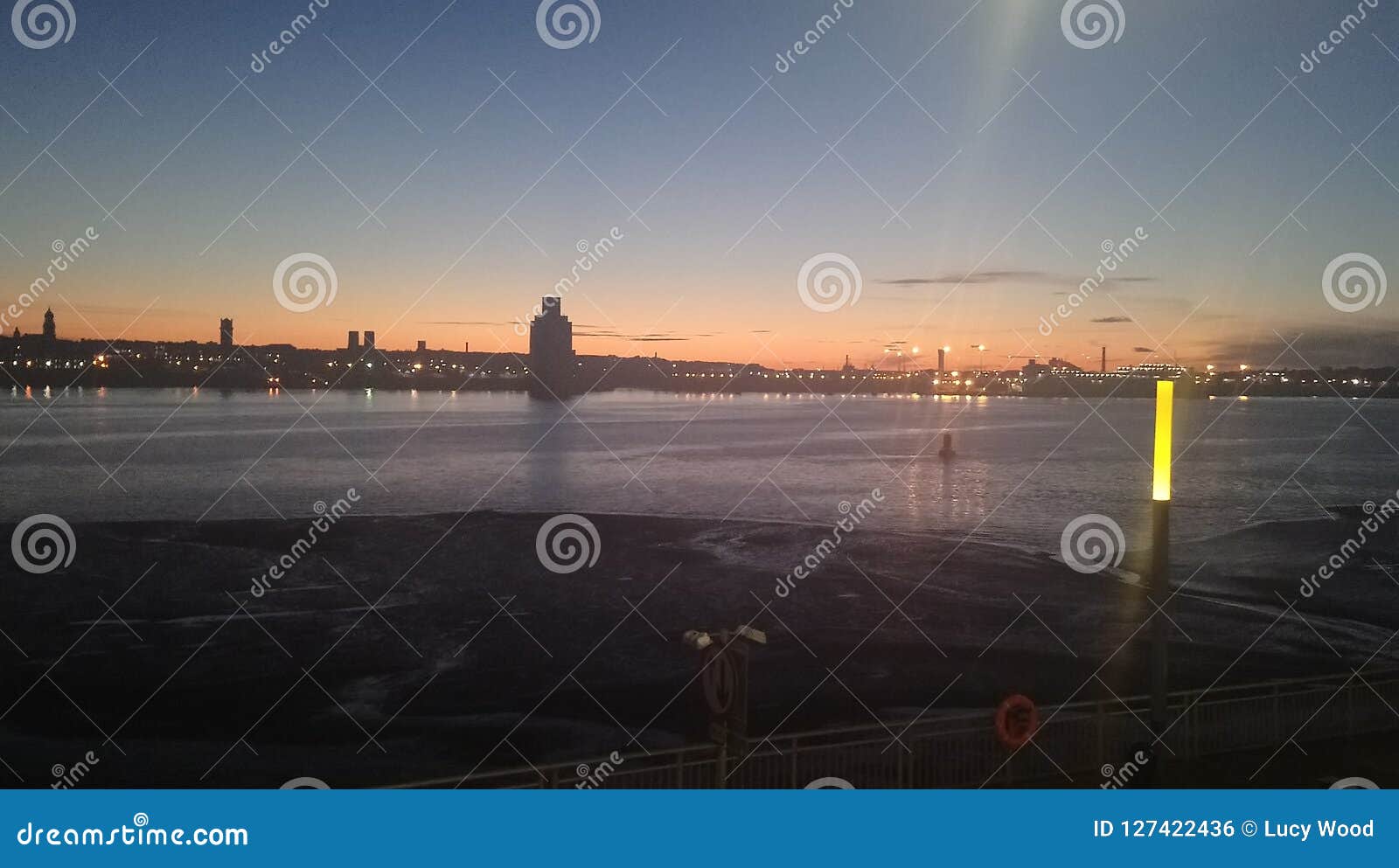 Liverpool Sunset stock photo. Image of wirral, setting - 127422436