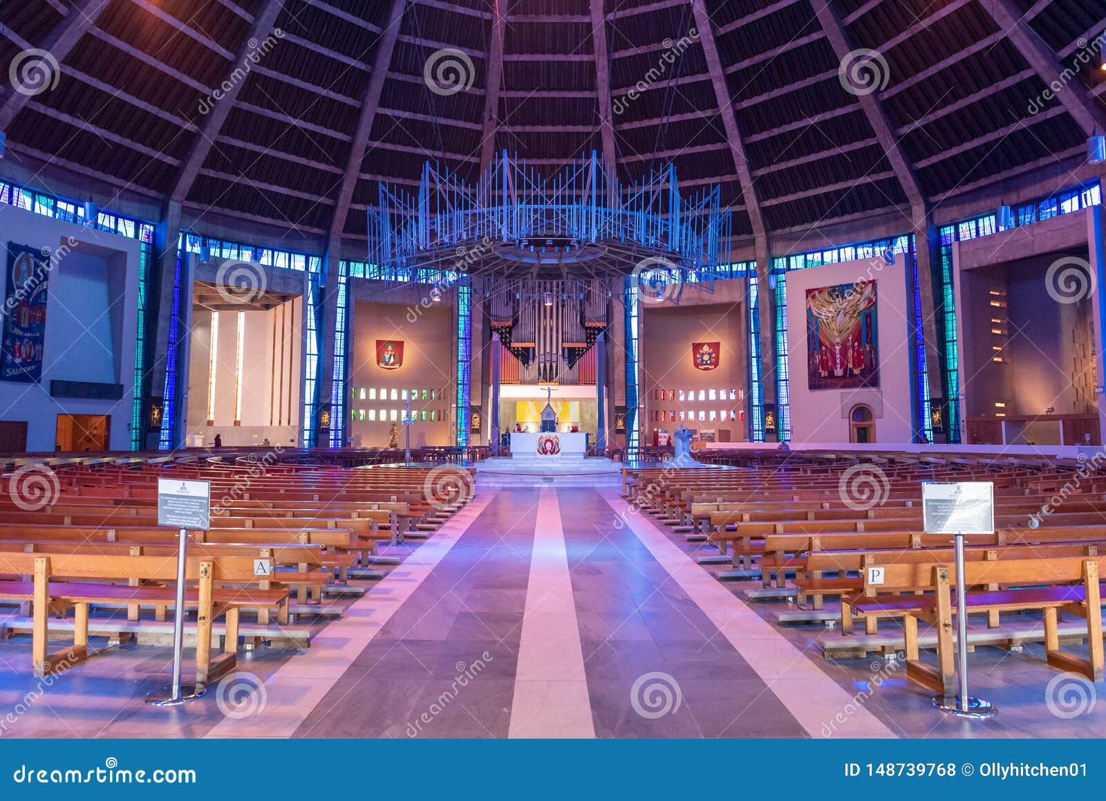 LIVERPOOL, UK, 26 MAY 2019: a View Documenting the Interior of the ...