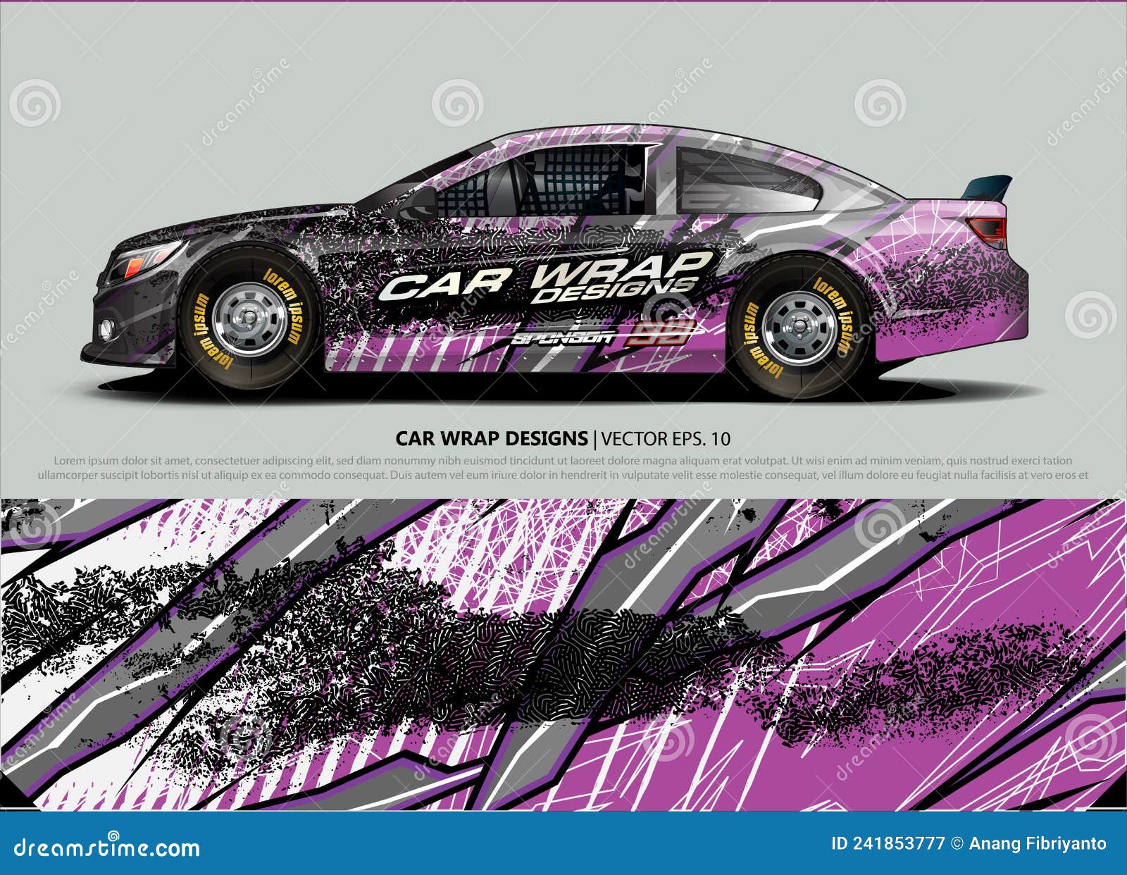 Livery for Car wrap Design stock vector. Illustration of modern - 241853777