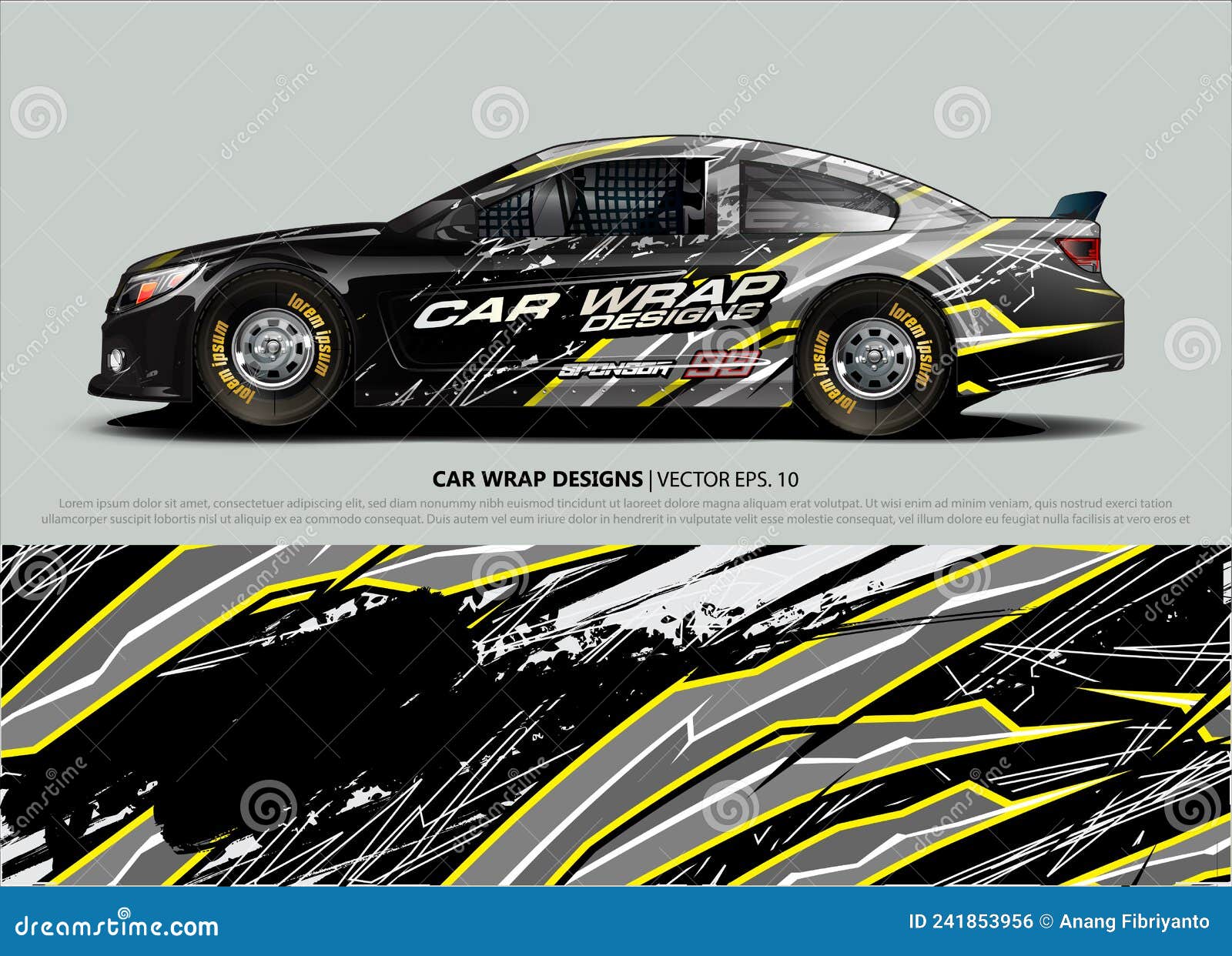 Livery for Car wrap Design stock vector. Illustration of background ...