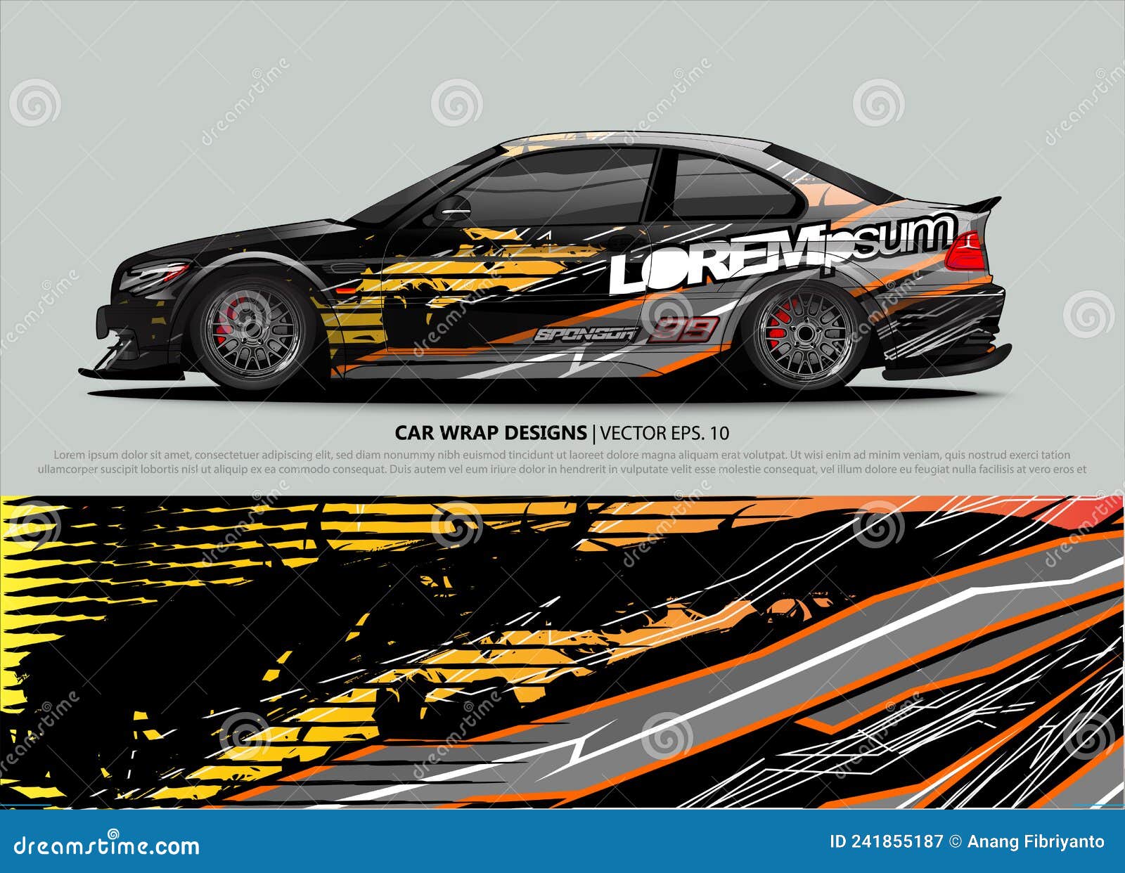 Livery for Car wrap Design stock vector. Illustration of camouflage ...