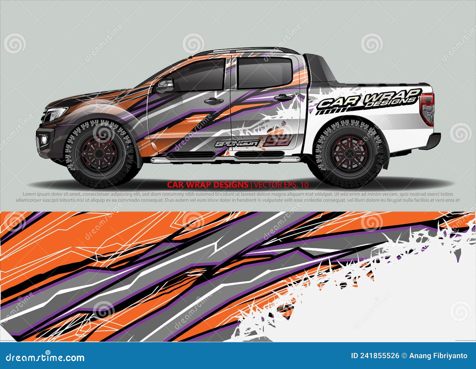 Livery for Car wrap Design stock vector. Illustration of wrapping ...
