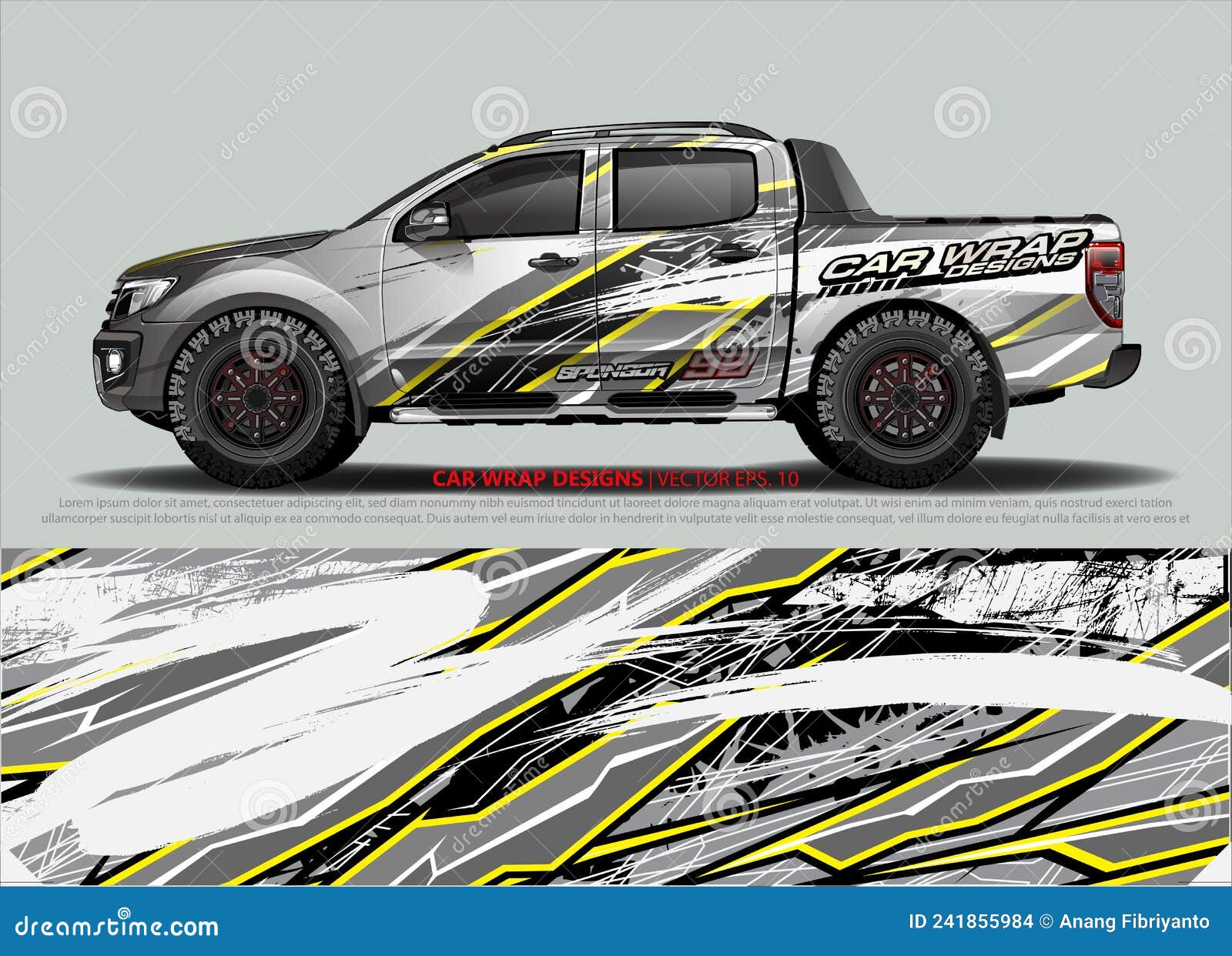 Livery for Car wrap Design stock vector. Illustration of camo - 241855984