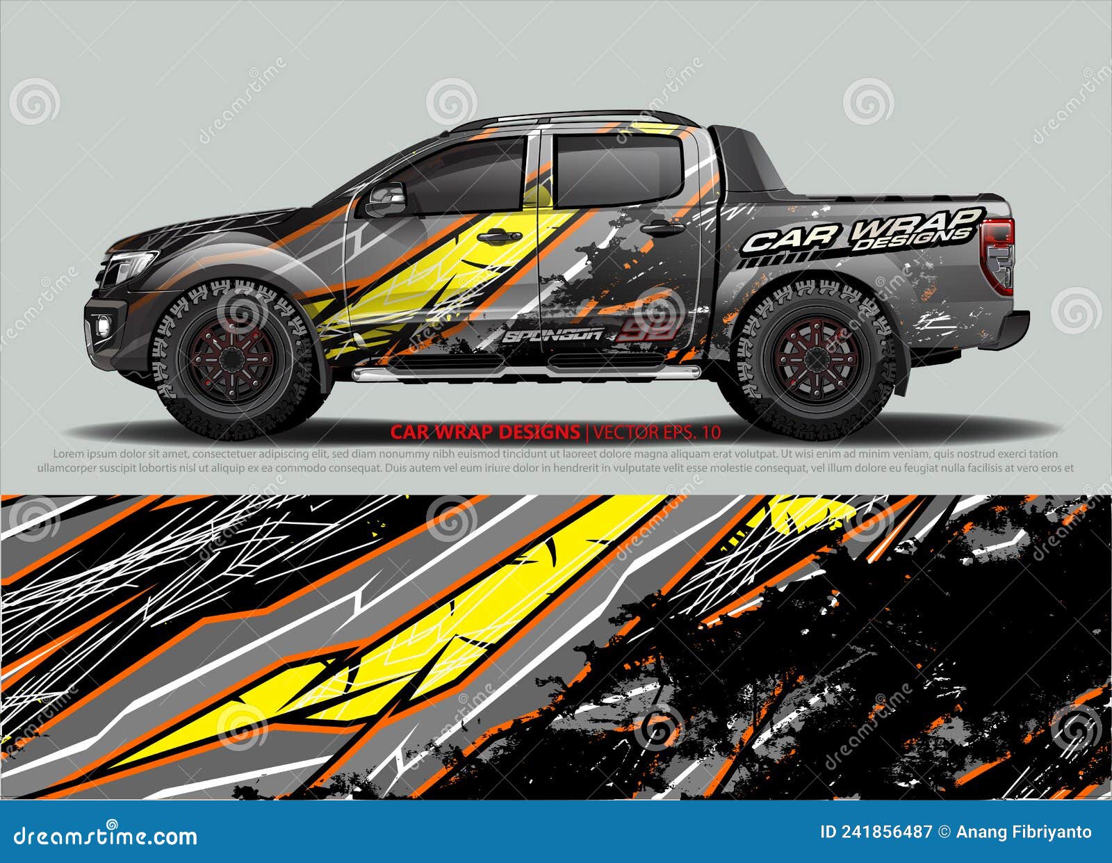 Livery for Car wrap Design stock vector. Illustration of sticker ...