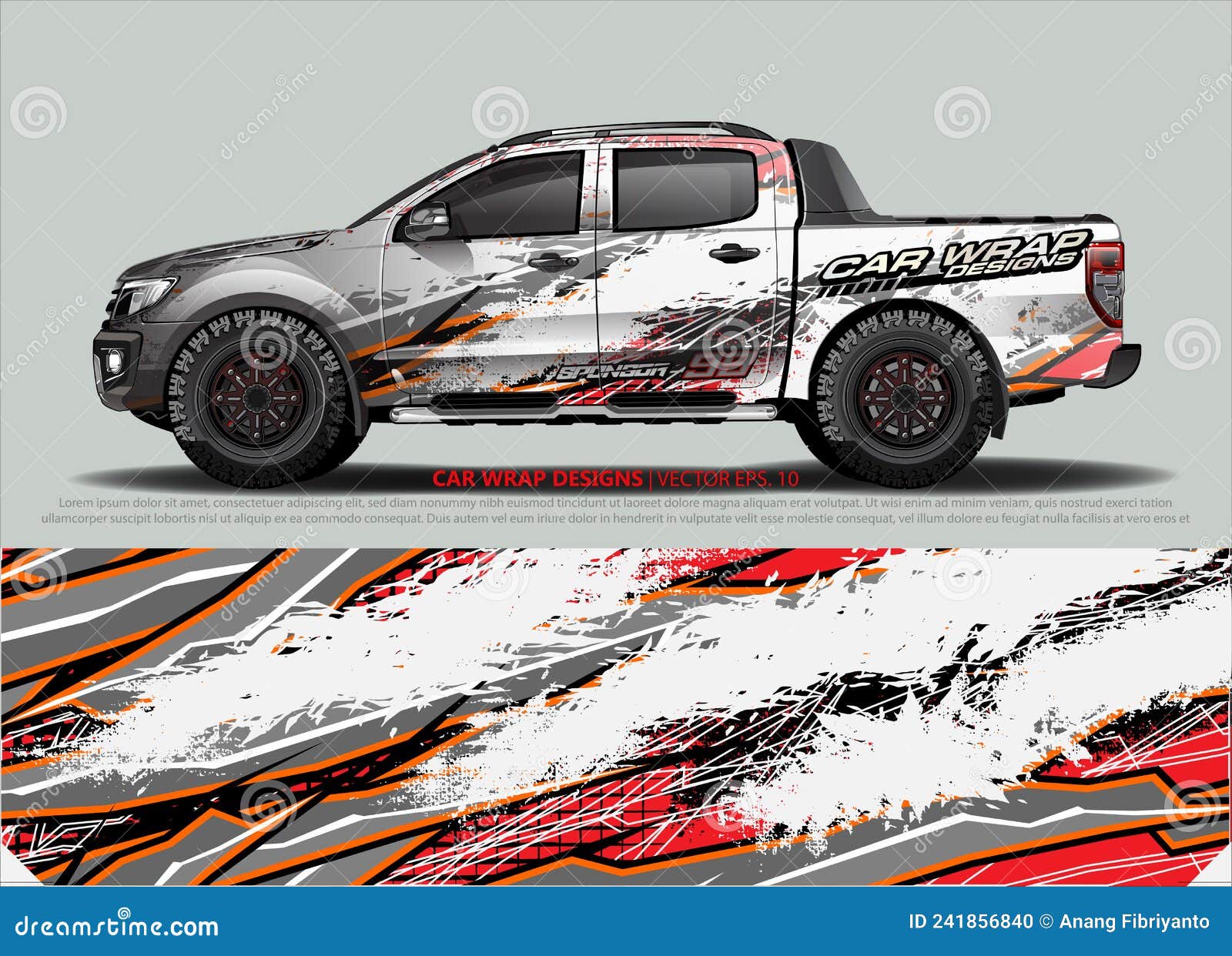 Livery for Car wrap Design stock vector. Illustration of concept ...