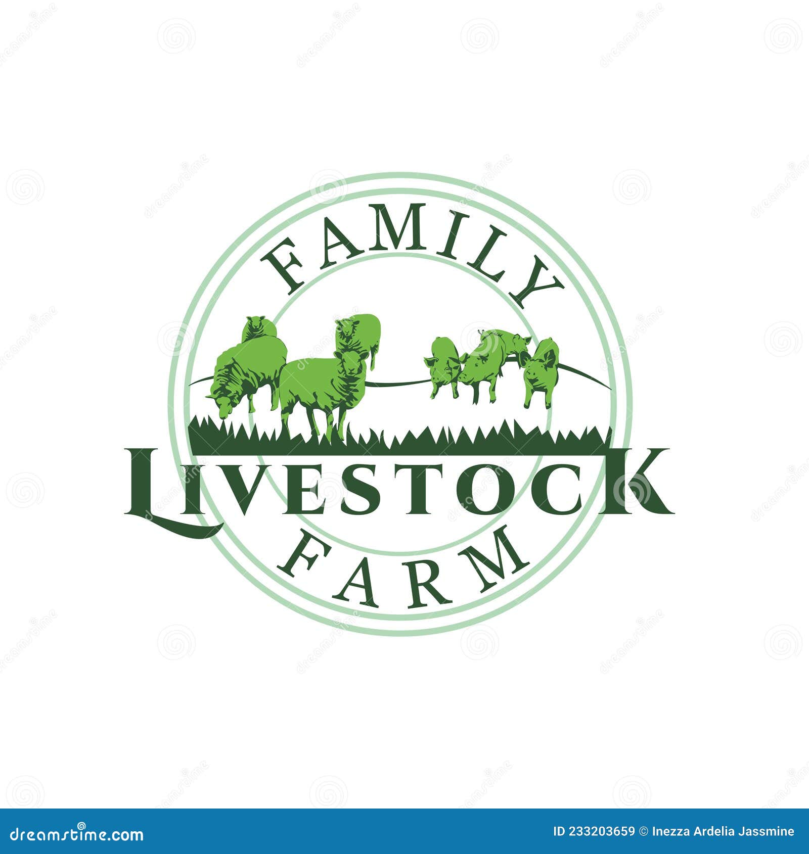 Illustration Vector Graphic of Livestock Stock Vector - Illustration of ...