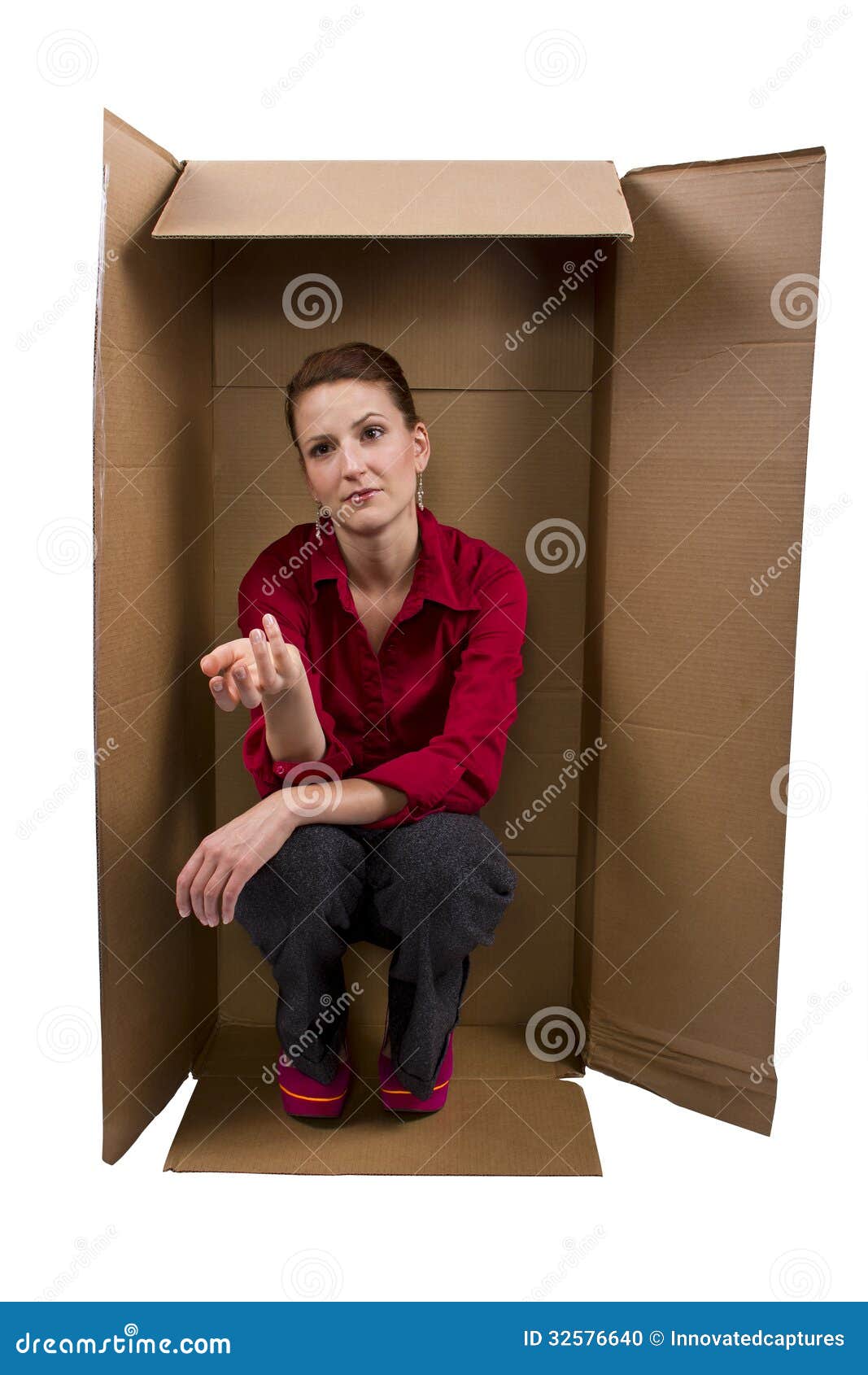 Living in a Box stock photo. Image of layoffs, business - 32576640