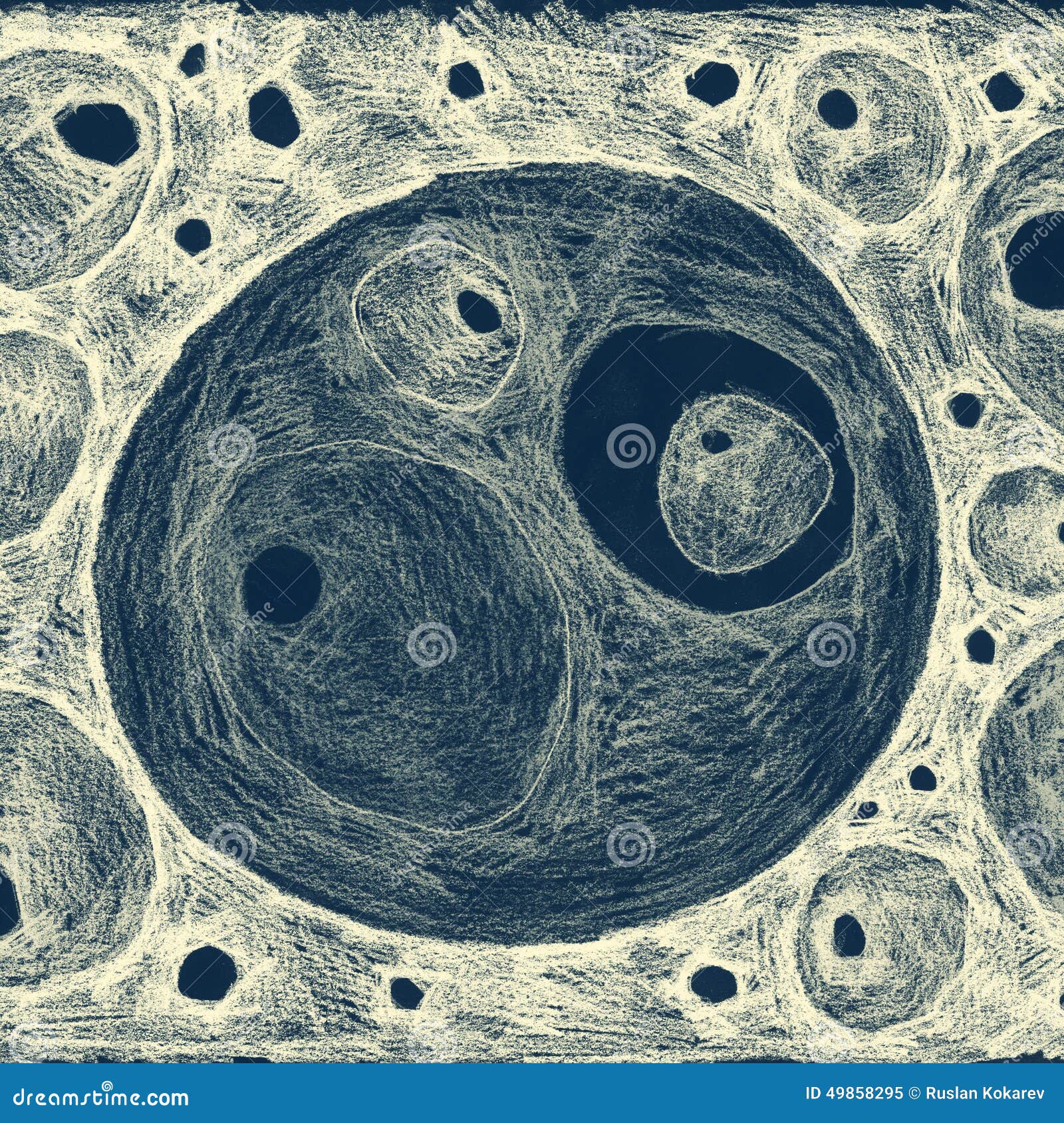 Living cells. stock illustration. Illustration of artistic - 49858295