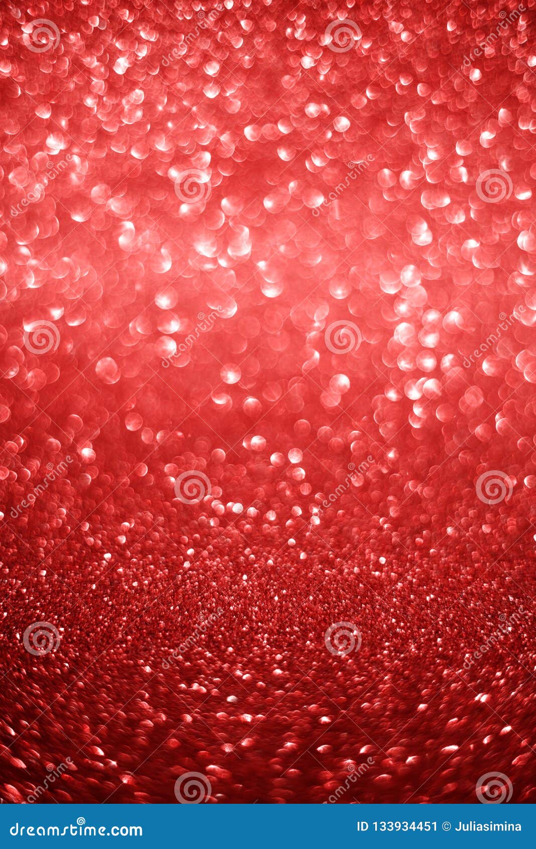 Living Coral Color Glitter Bokeh Festive And Sparkles Vertical Background