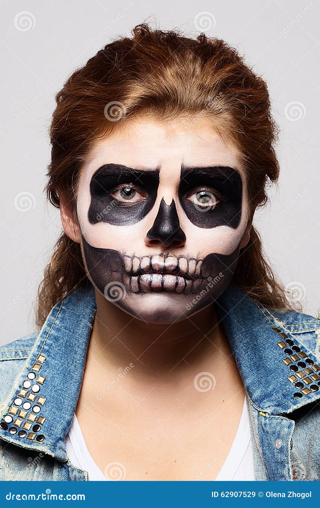 Living dead girl stock image. Image of studio, girl, indoor - 62907529