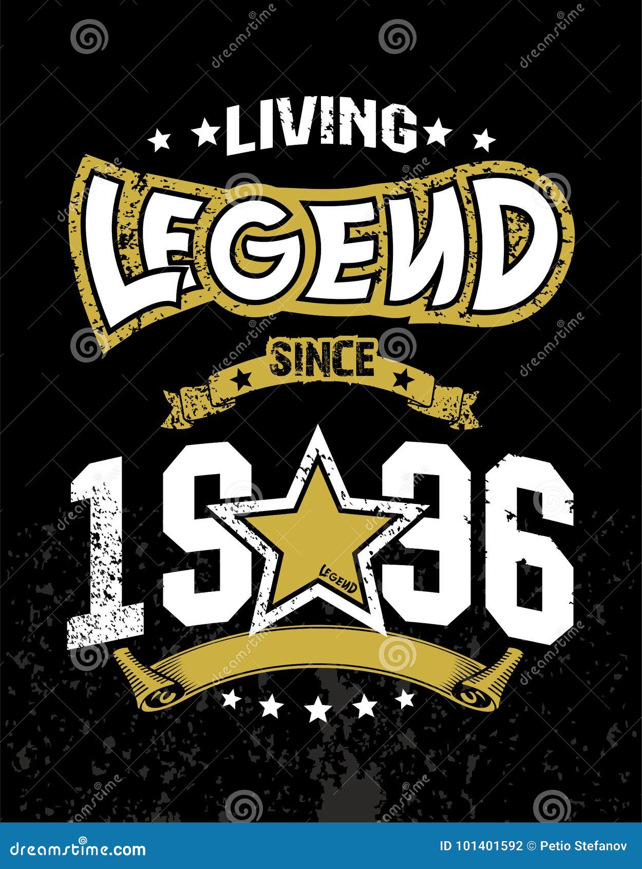 Living Legend Since 1974, 1974 Birthday Of Legend Vector Illustration ...