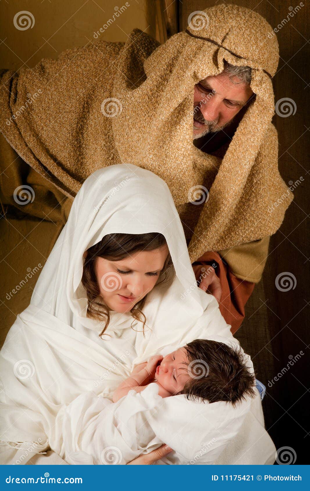 Living nativity stock image. Image of people, born, jesus - 11175421