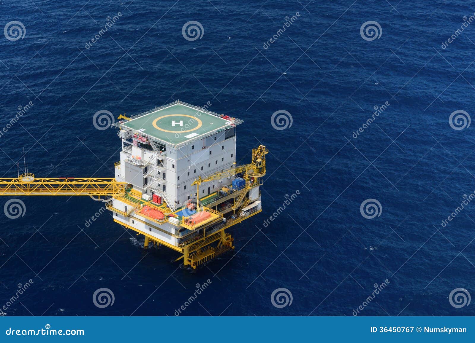 Living Quarter Of Offshore Oil Rig Royalty Free Stock Photography ...