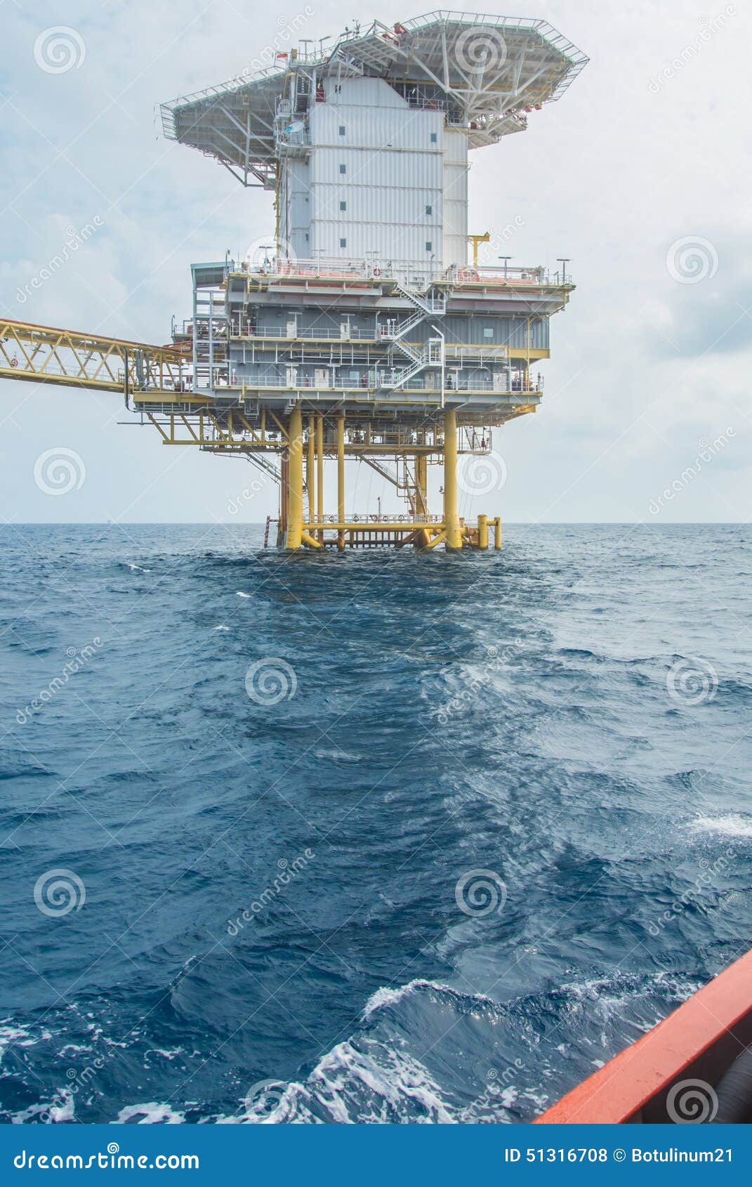 Living Quarter Of Offshore Oil Rig Royalty-Free Stock Photography ...