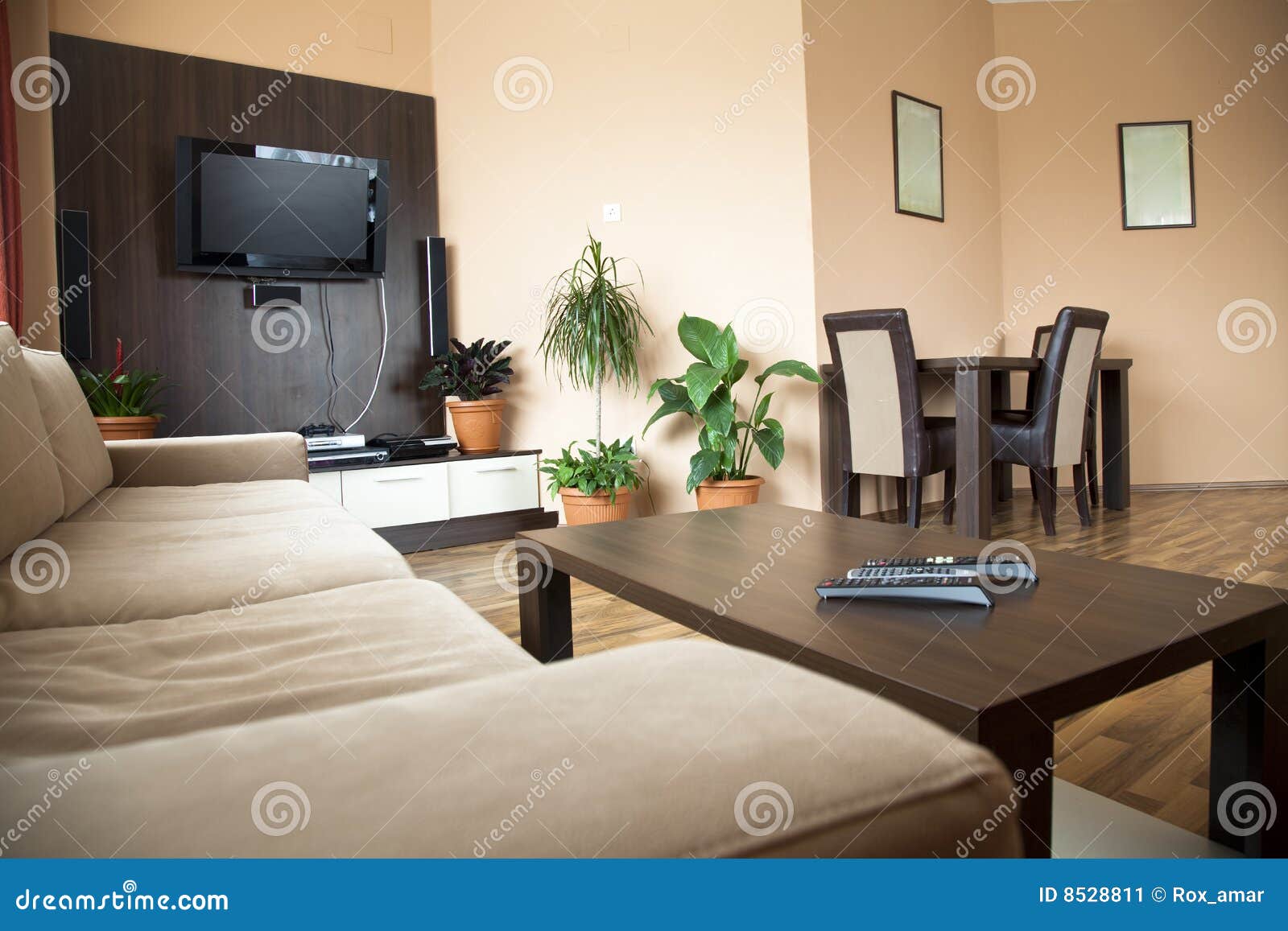Living rom stock image. Image of chair, lodging, plant - 8528811