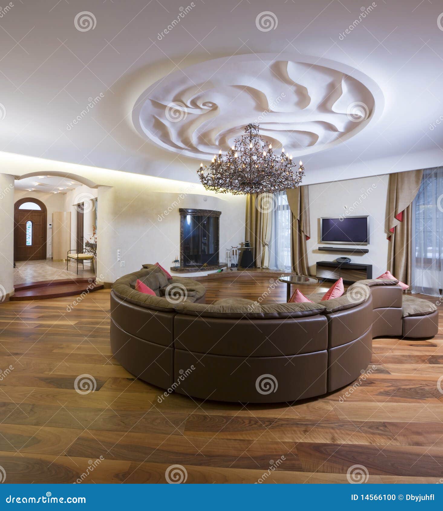 Living Room Fireplace Sparse Furniture Stock Photos - Free & Royalty ...