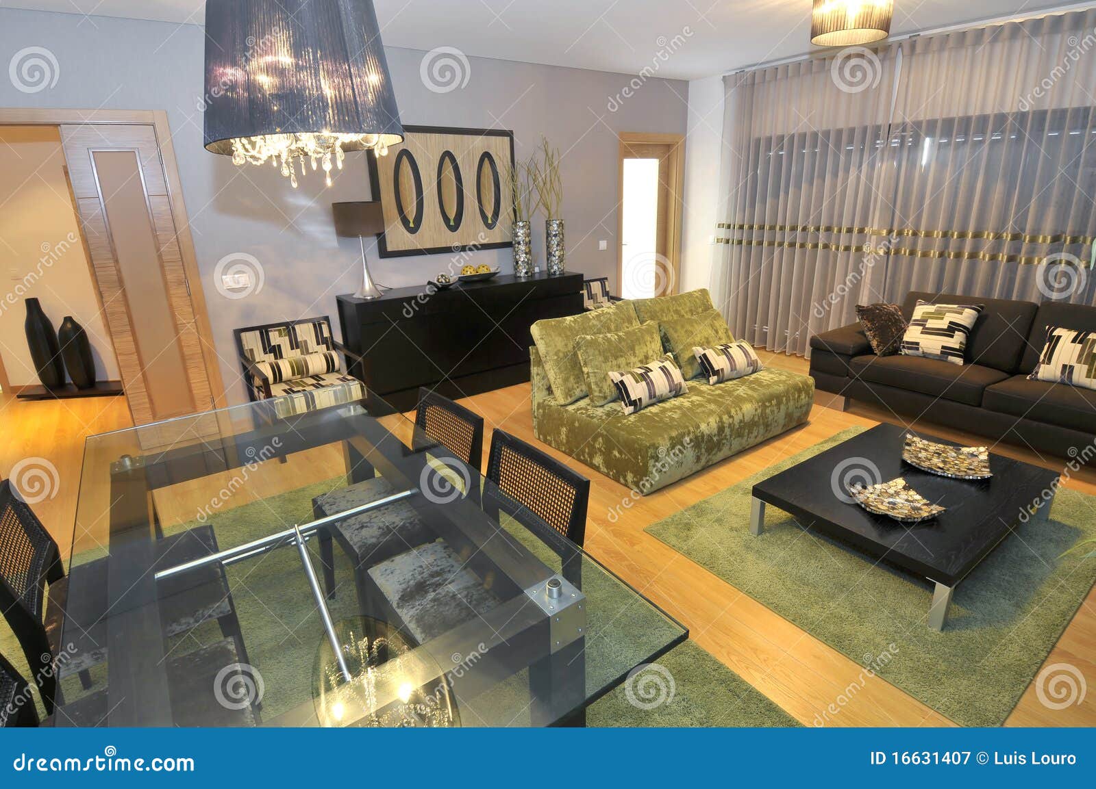 Living room stock image. Image of home, decoration, light - 16631407