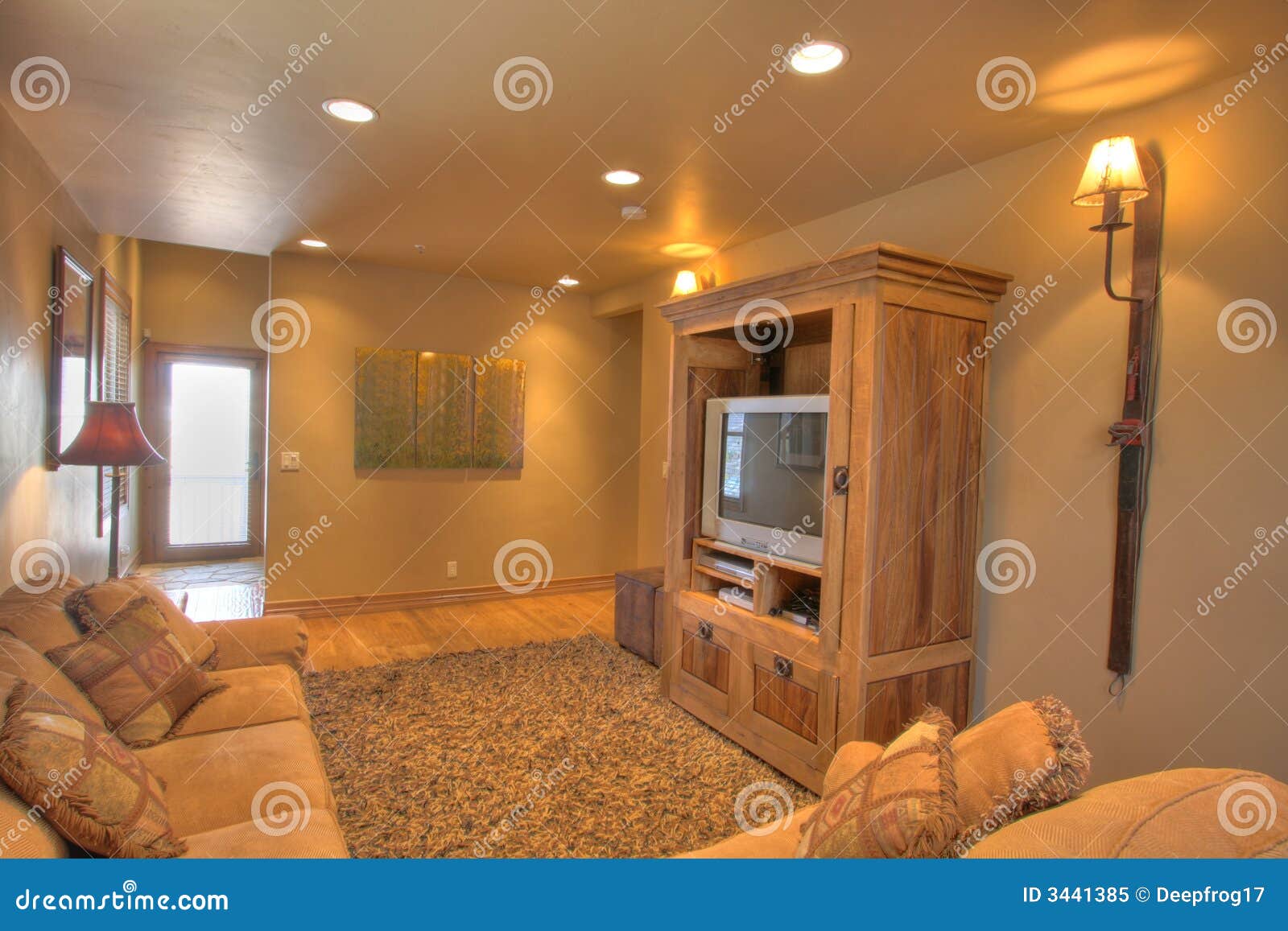 Living room stock image. Image of place, apartment, rental - 3441385