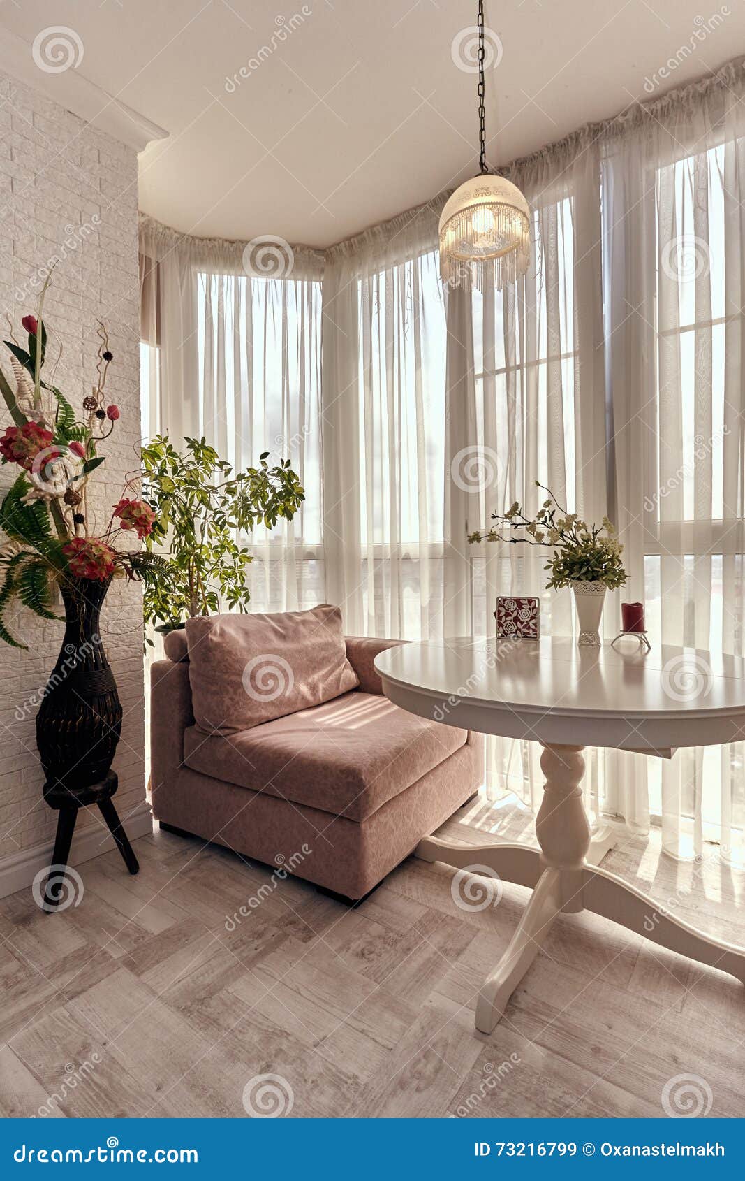 Living room stock image. Image of sparse, dining, decor - 73216799